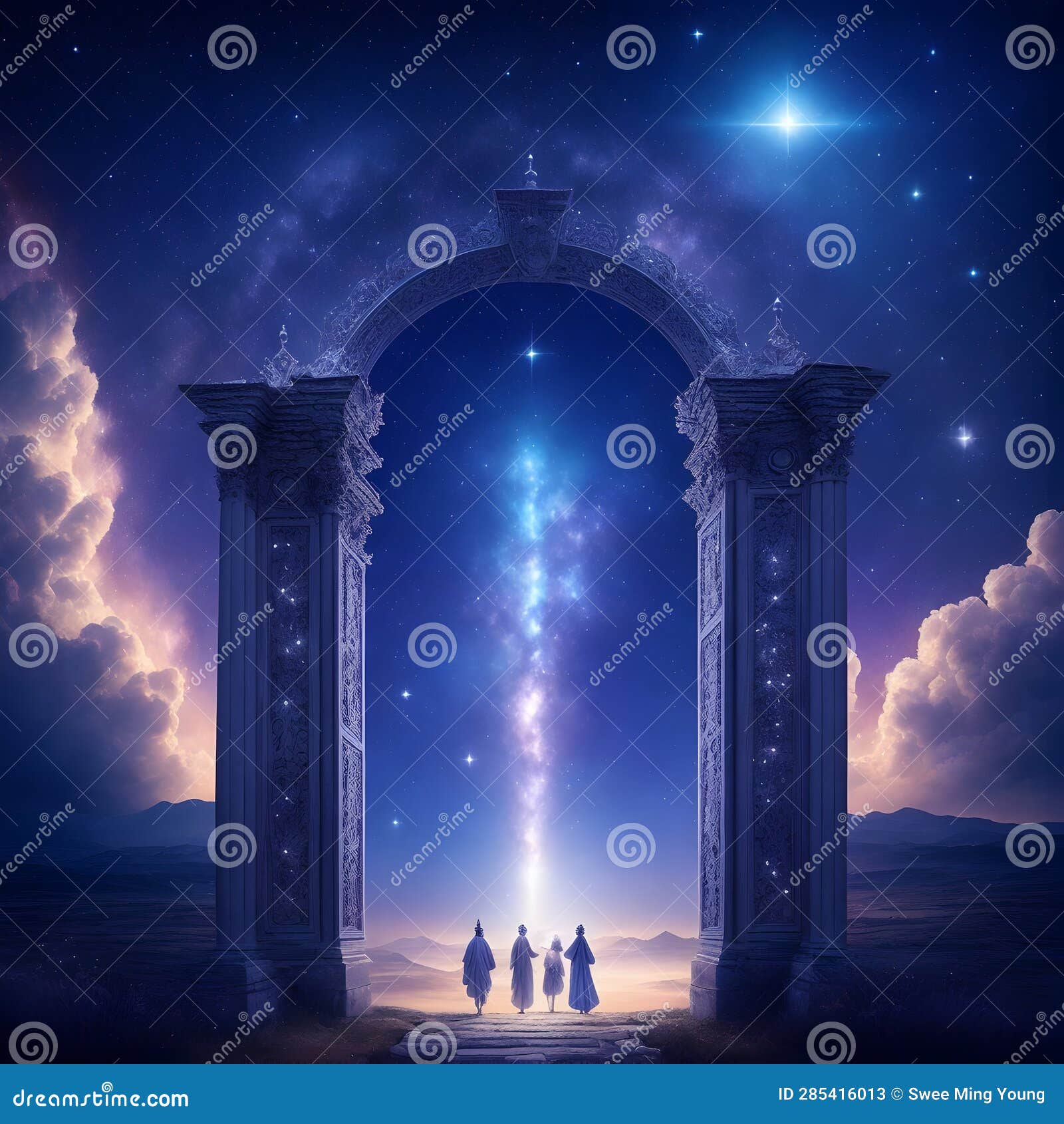 Imaginary Surrealistic Image of the Divine Heaven Where All Men Will ...