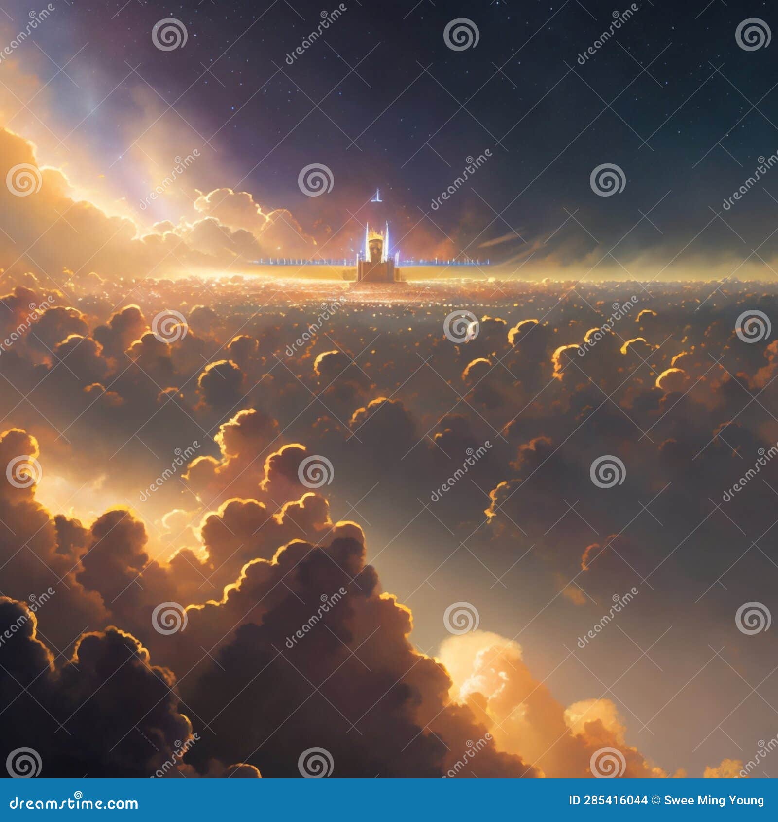 Imaginary Surrealistic Image of the Divine Heaven Where All Men Will ...