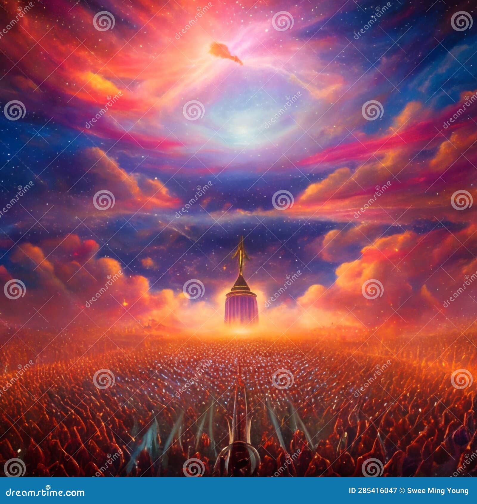 Imaginary Surrealistic Image of the Divine Heaven Where All Men Will ...