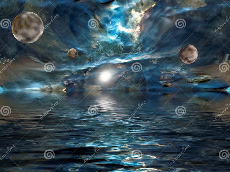 An imaginary world stock illustration. Illustration of pattern - 4500637