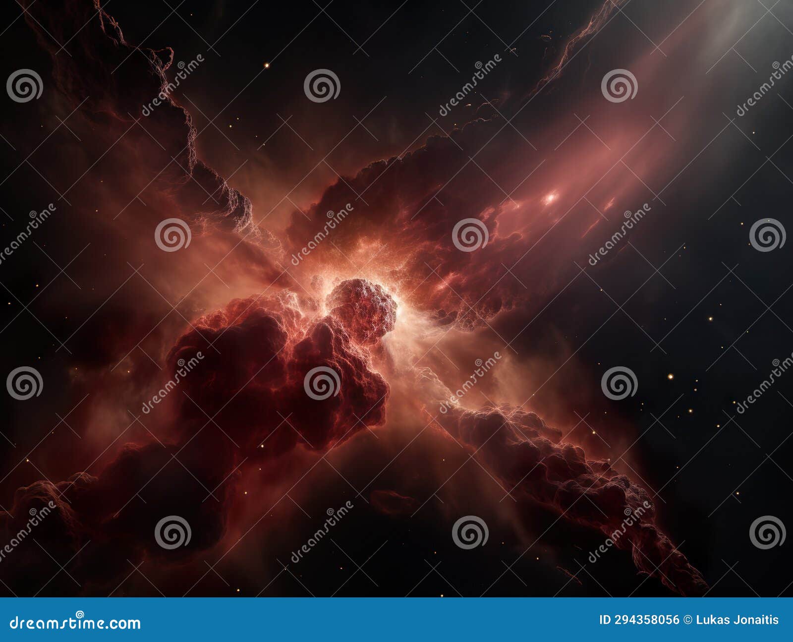 Imagination of a Big Bang Explosion. the Beginning of a Universe Stock ...