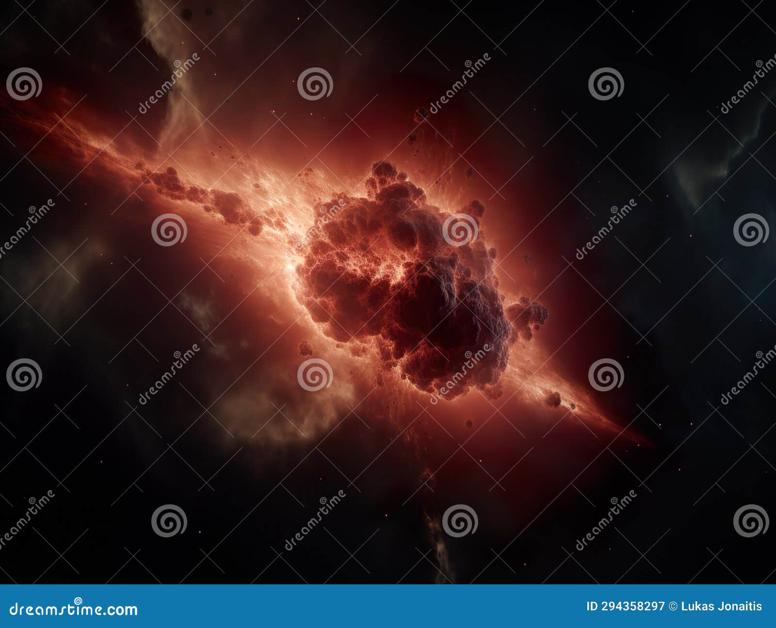 Imagination of a Big Bang Explosion. the Beginning of a Universe Stock ...