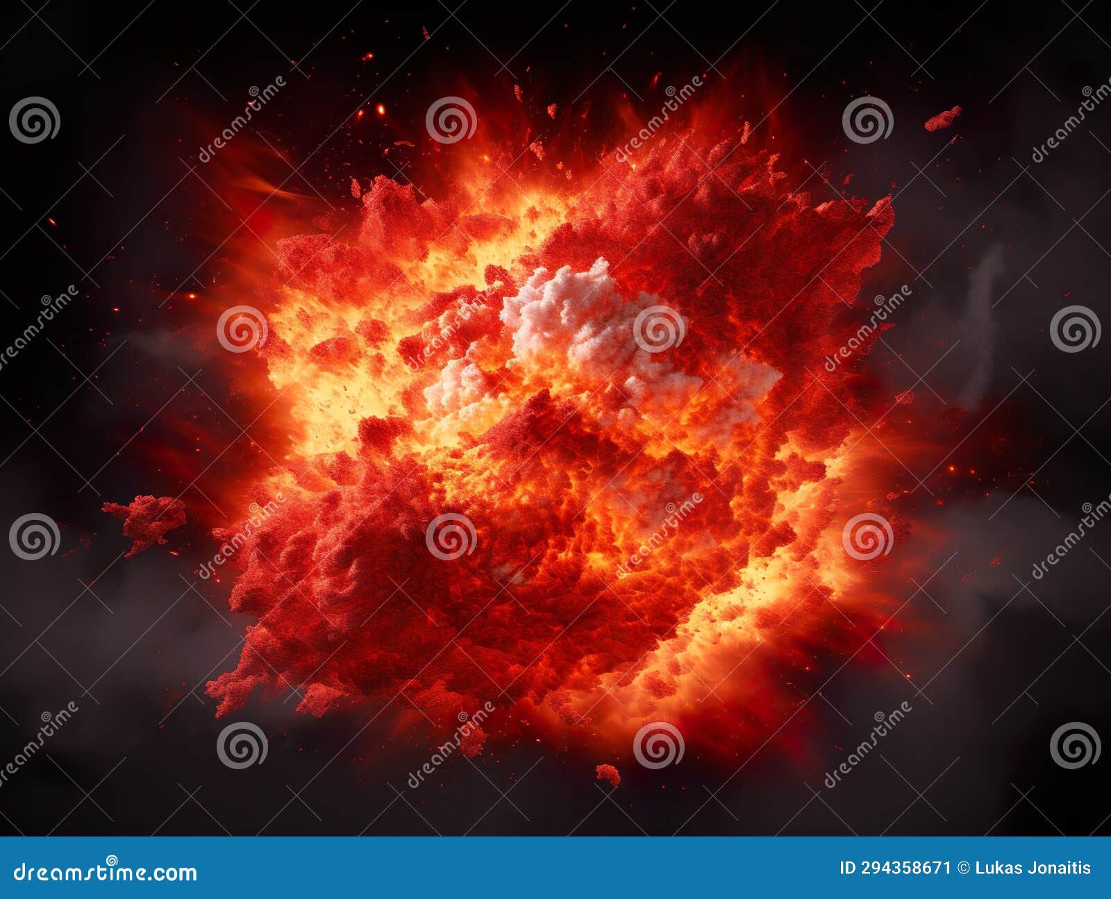 Imagination of a Big Bang Explosion. the Beginning of a Universe Stock ...