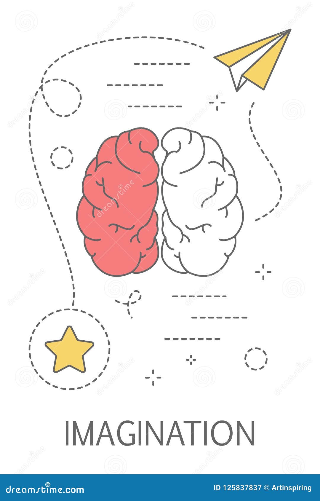 Imagination and Creativity Concept. Idea of Creative Thinking Stock ...