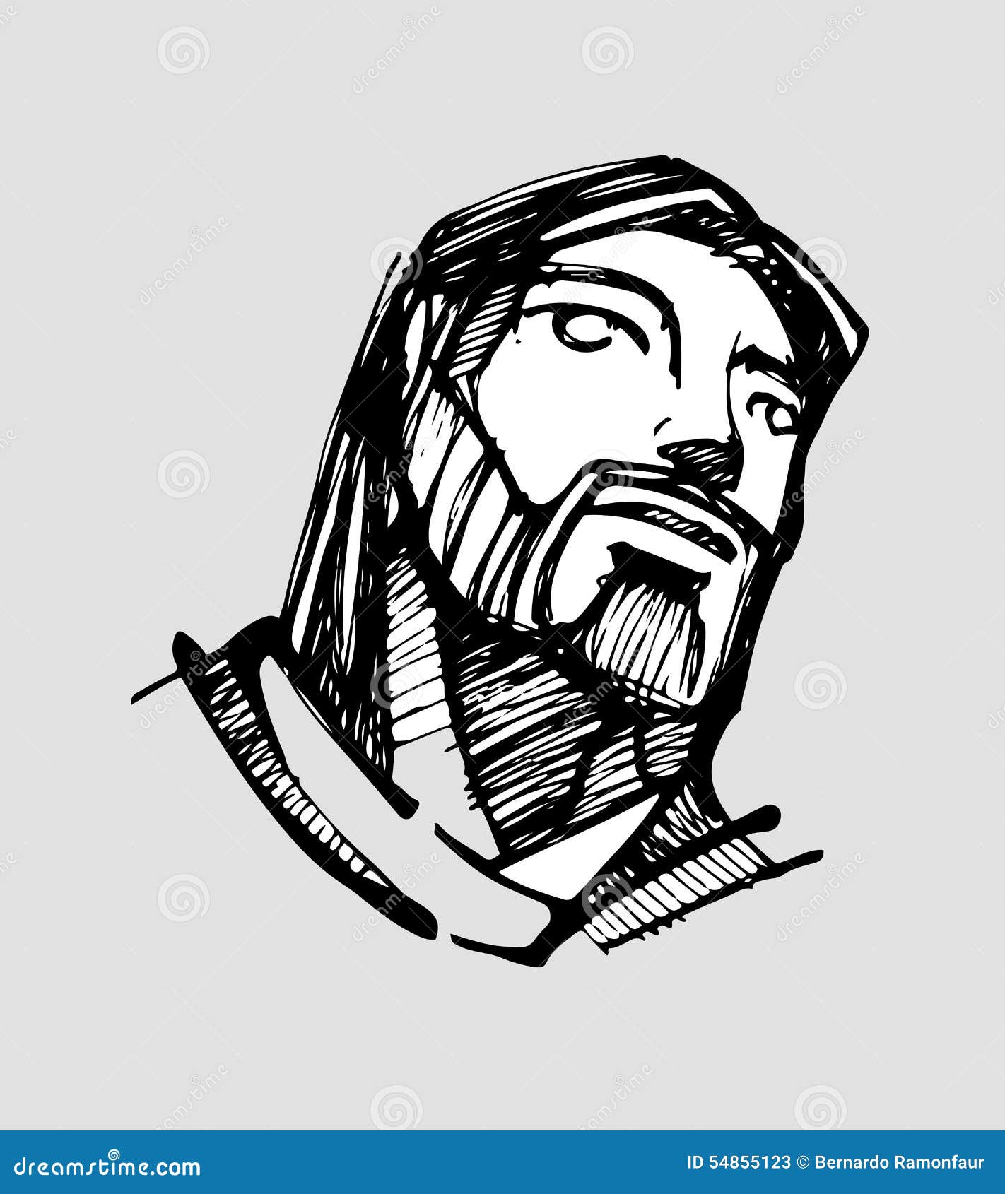 Imagination De Jesus Christ Illustration de Vecteur - Illustration du ...