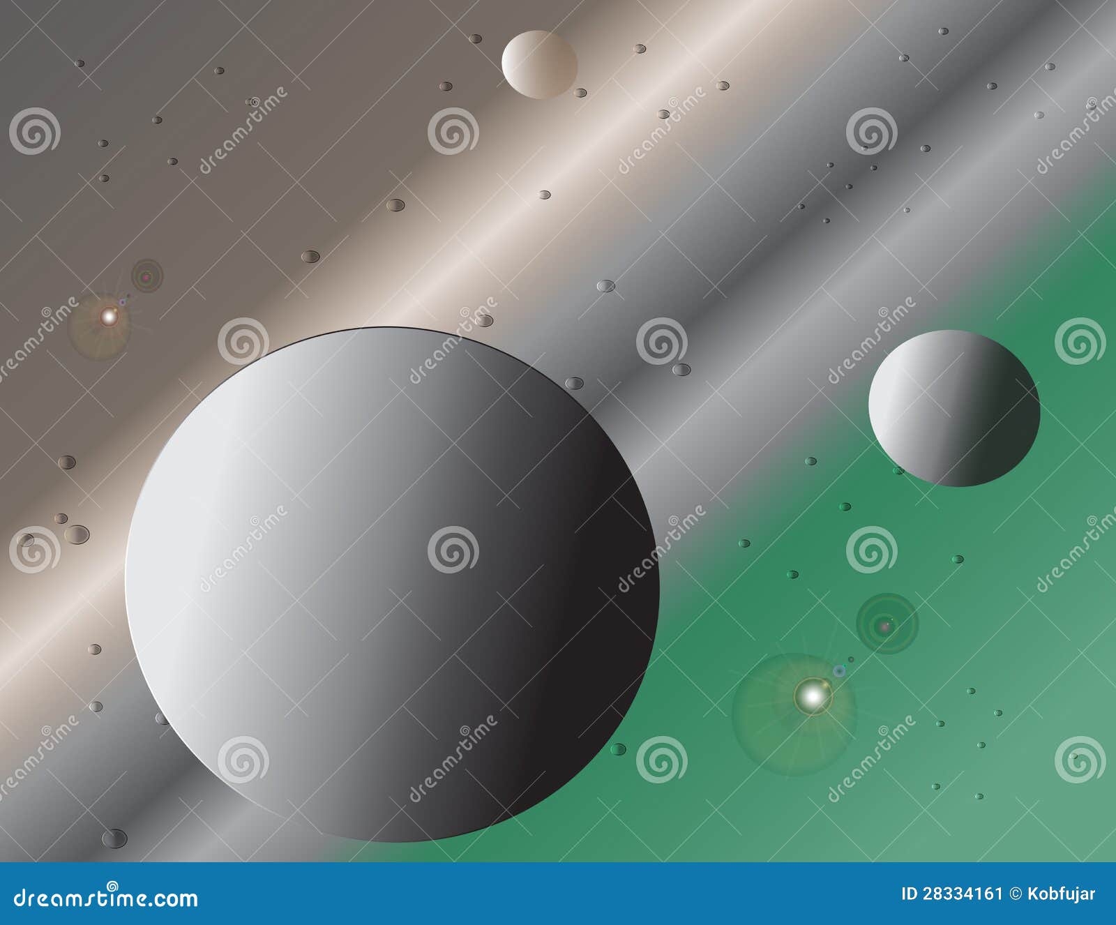 Imagination about the Earth and the Noon on the Space Stock ...