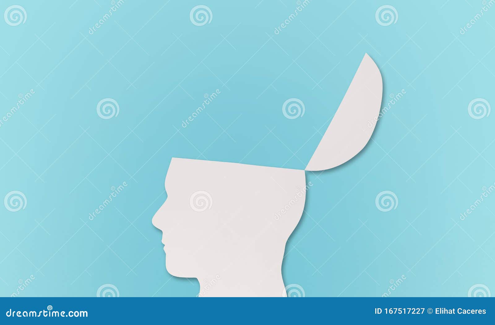 Imagination Opened Human Head Stock Illustration - Illustration of ...