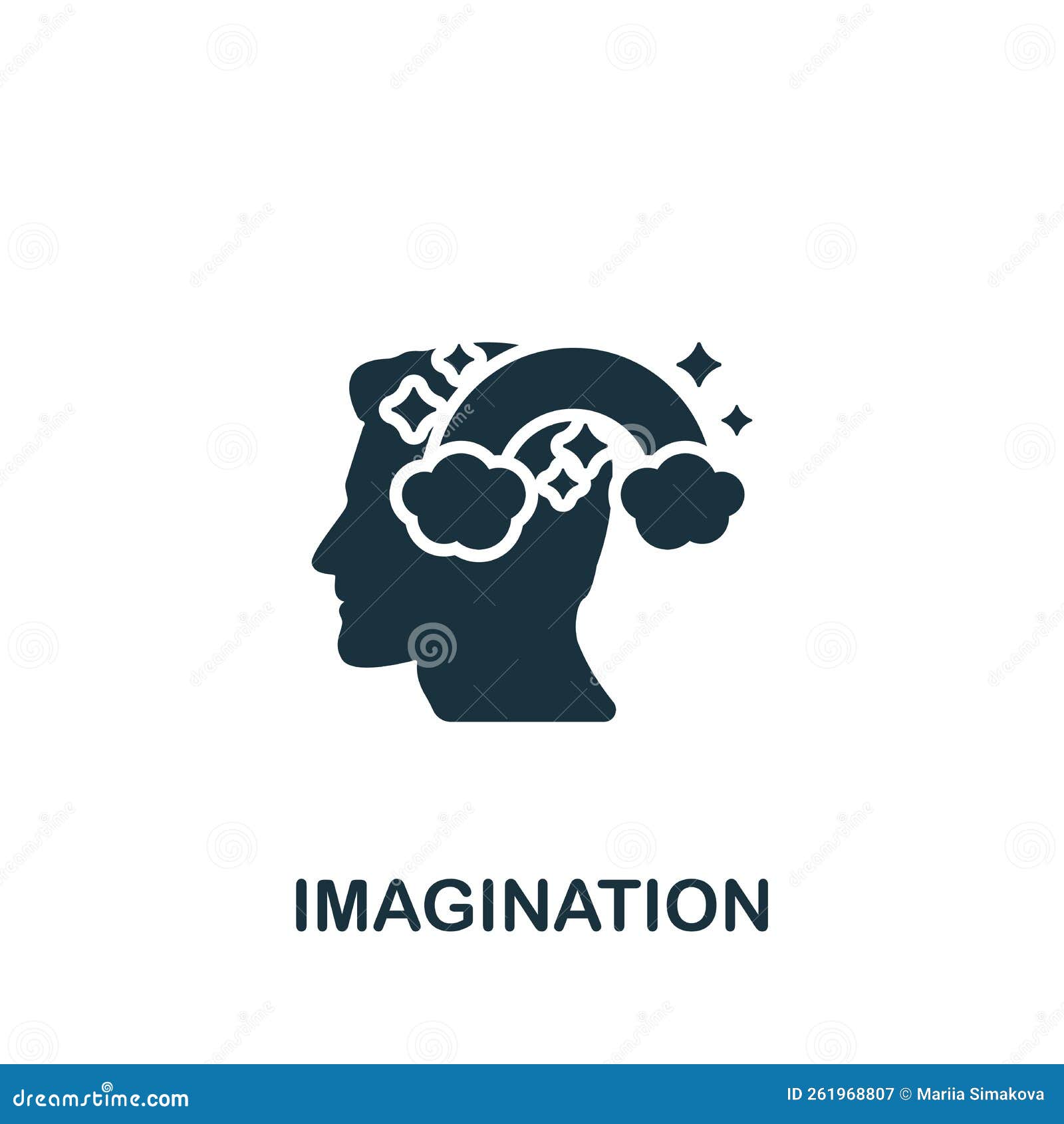 Imagination Icon. Monochrome Simple Project Planning Icon for Templates ...