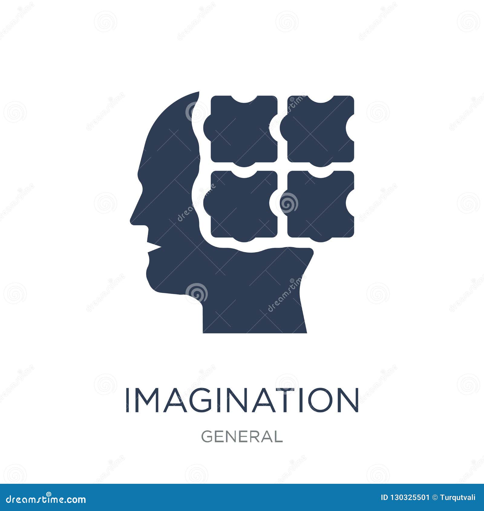 Imagination Icon. Trendy Flat Vector Imagination Icon on White B Stock ...