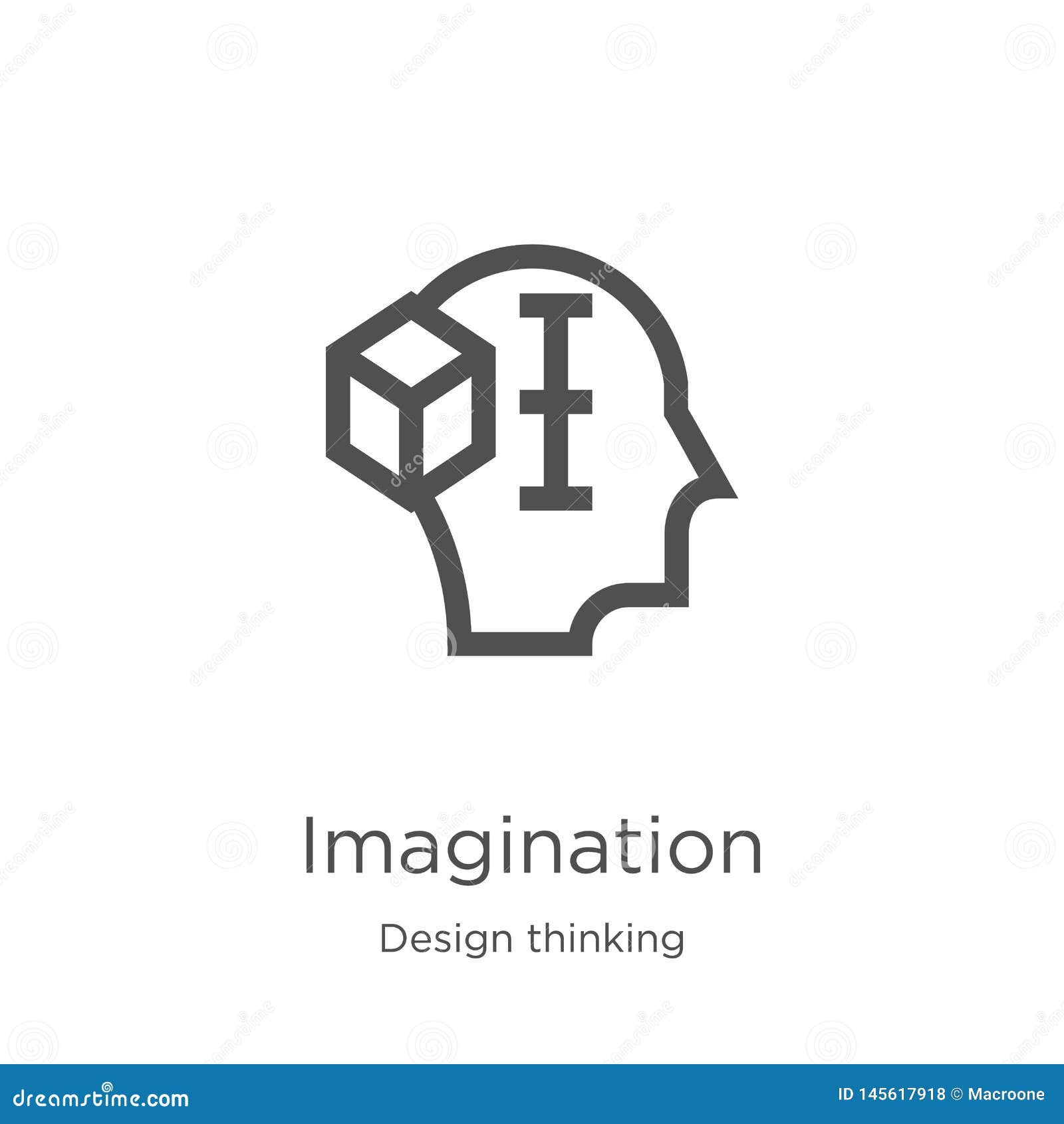 Imagination Icon Vector from Design Thinking Collection. Thin Line ...