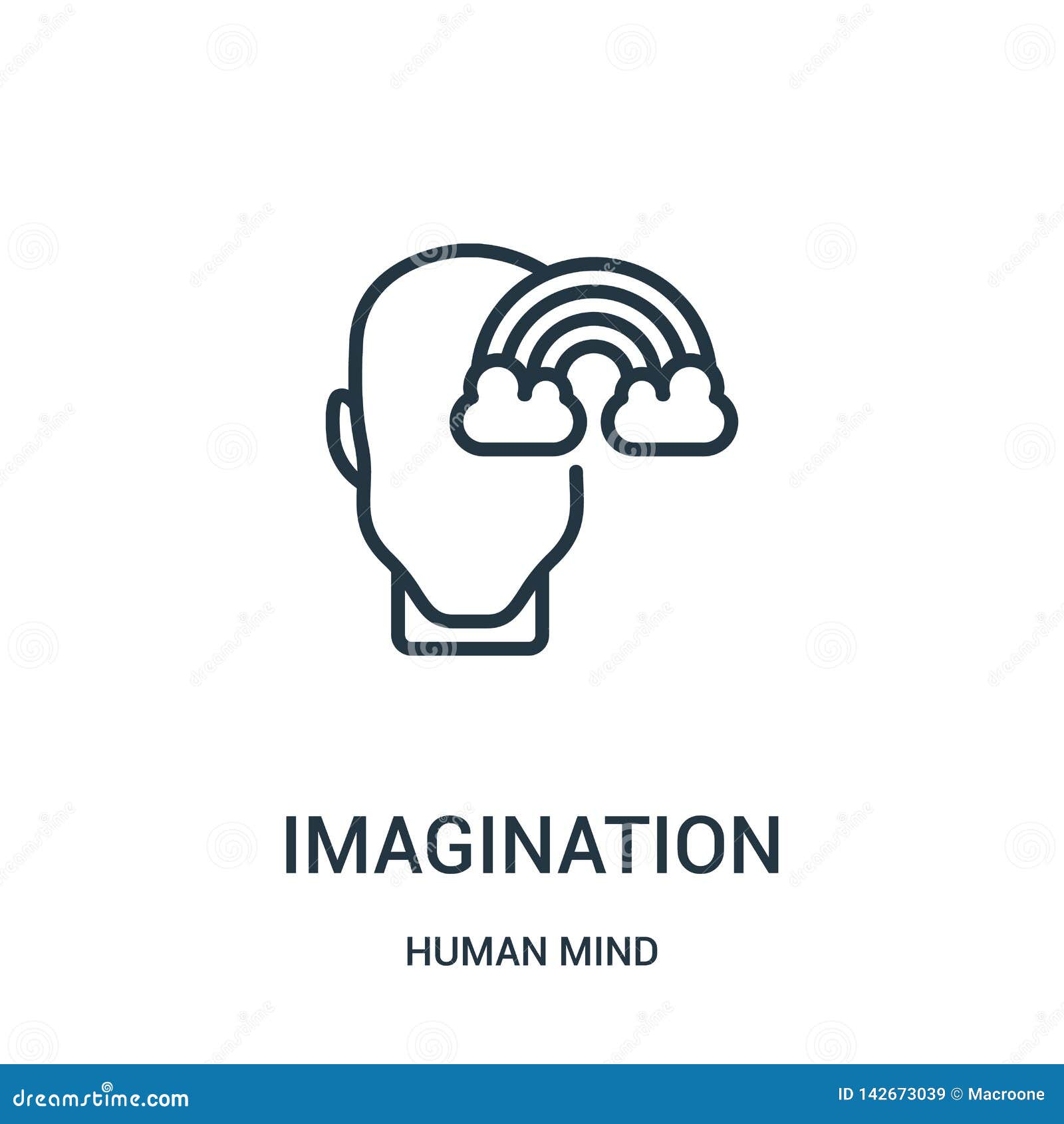 Imagination Icon Vector from Human Mind Collection. Thin Line ...