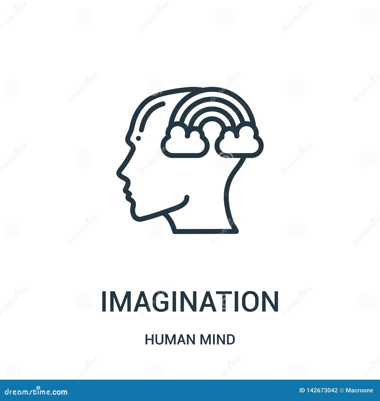Imagination Icon Vector from Human Mind Collection. Thin Line ...