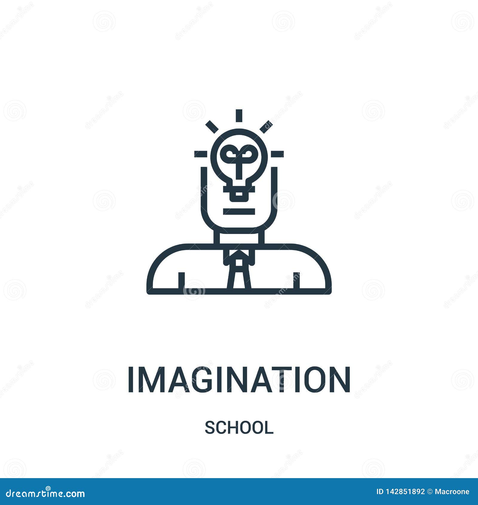Imagination Icon. Simple Element From Life Skills Collection. Filled ...