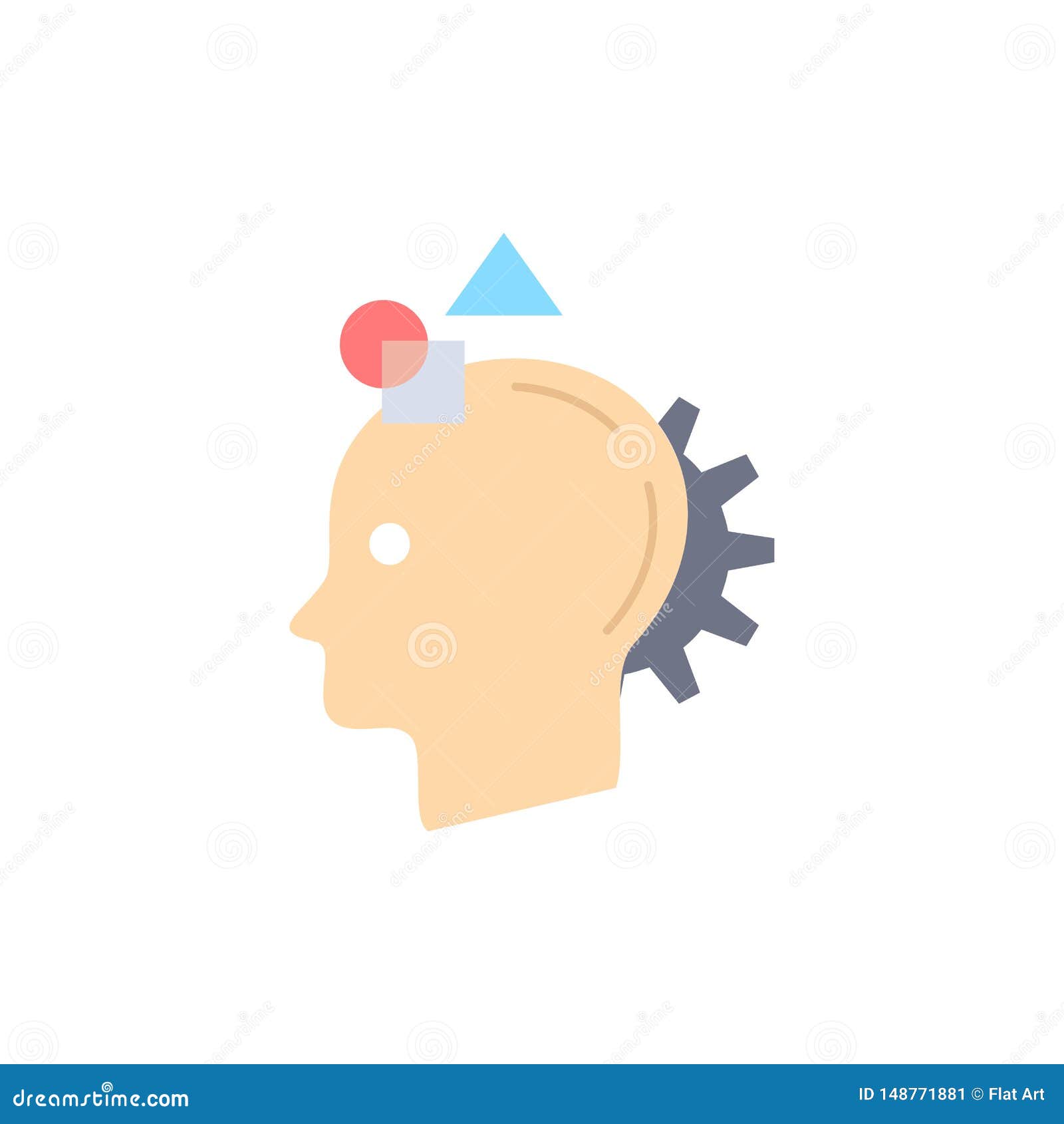 Imagination, Imaginative, Imagine, Idea, Process Flat Color Icon Vector ...