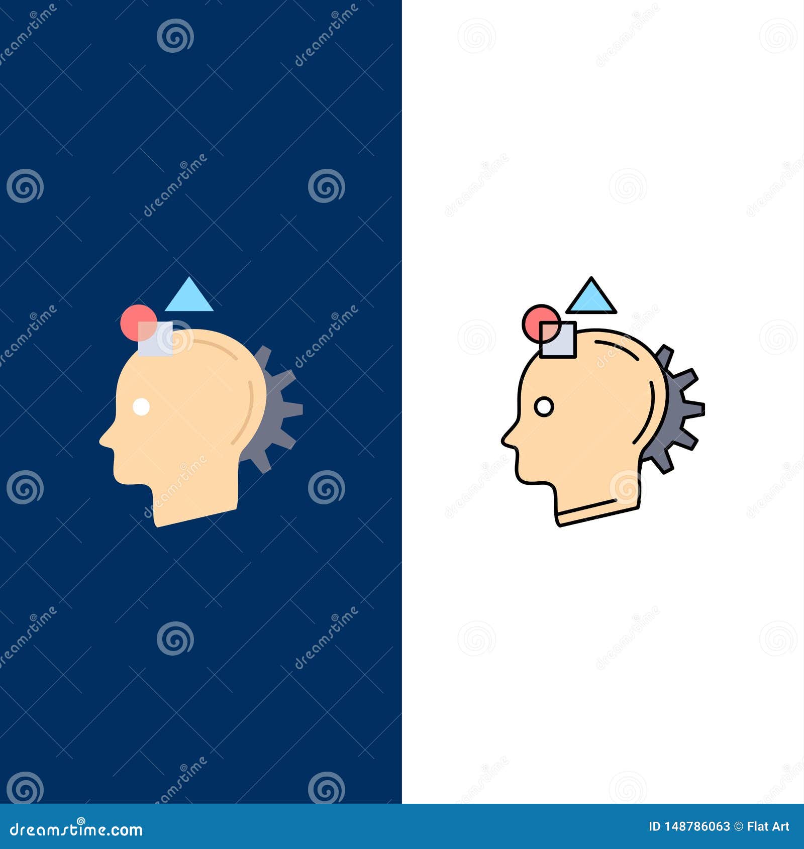 Imagination, Imaginative, Imagine, Idea, Process Flat Color Icon Vector ...
