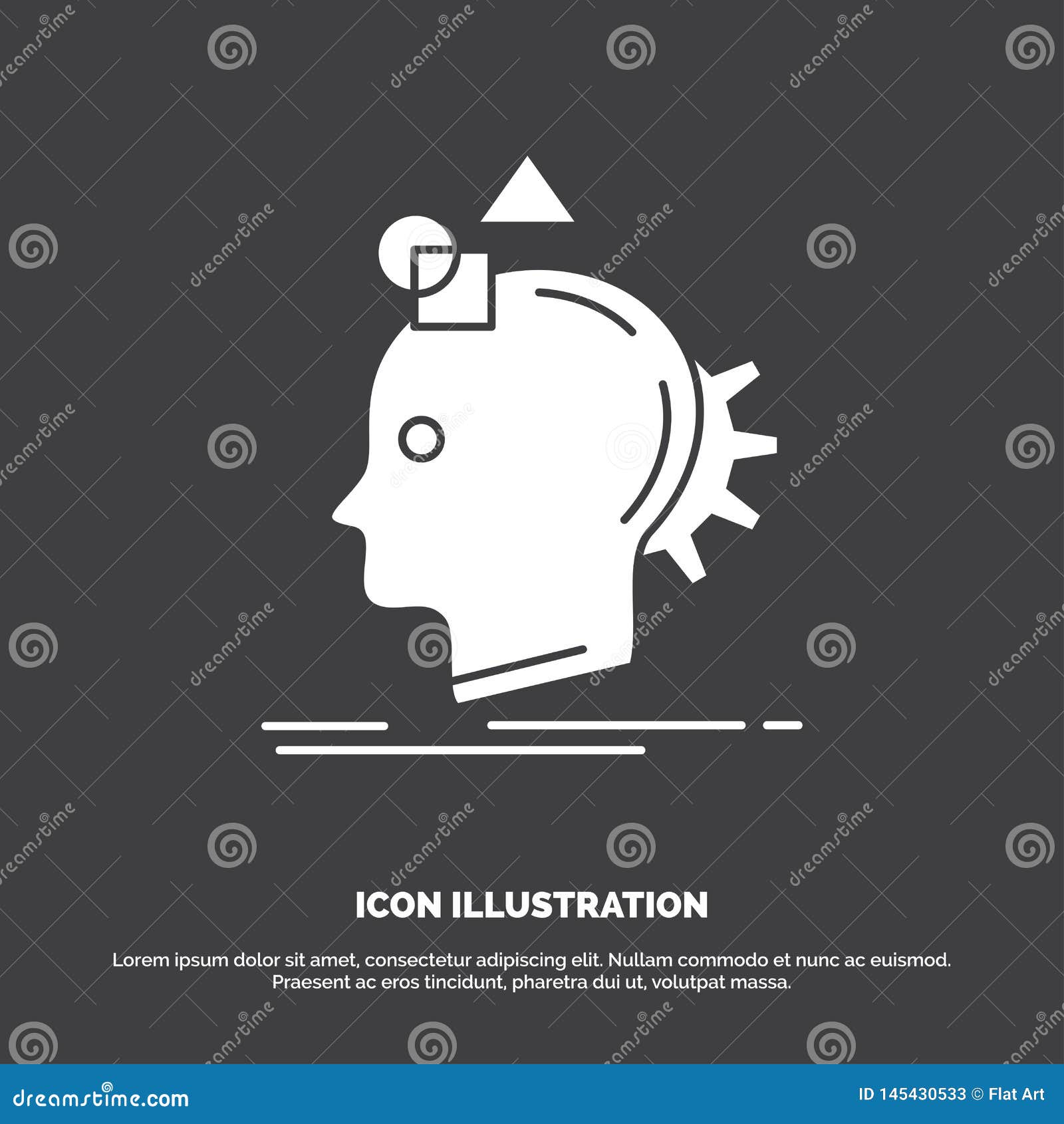 Imagination, Imaginative, Imagine, Idea, Process Icon. Glyph Vector ...
