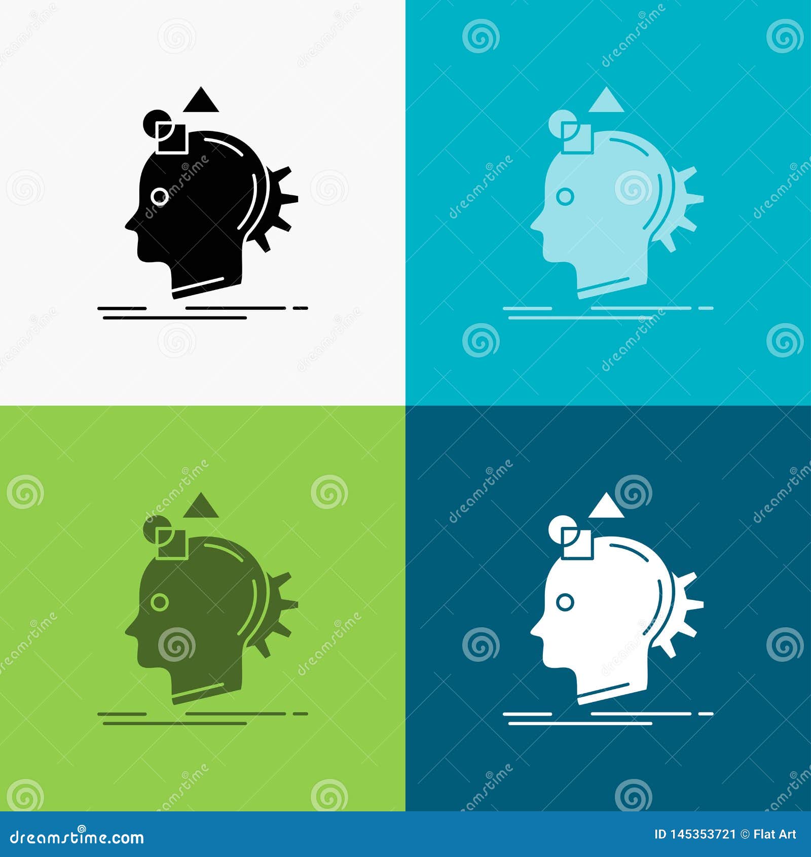 Imagination, Imaginative, Imagine, Idea, Process Icon Over Various ...