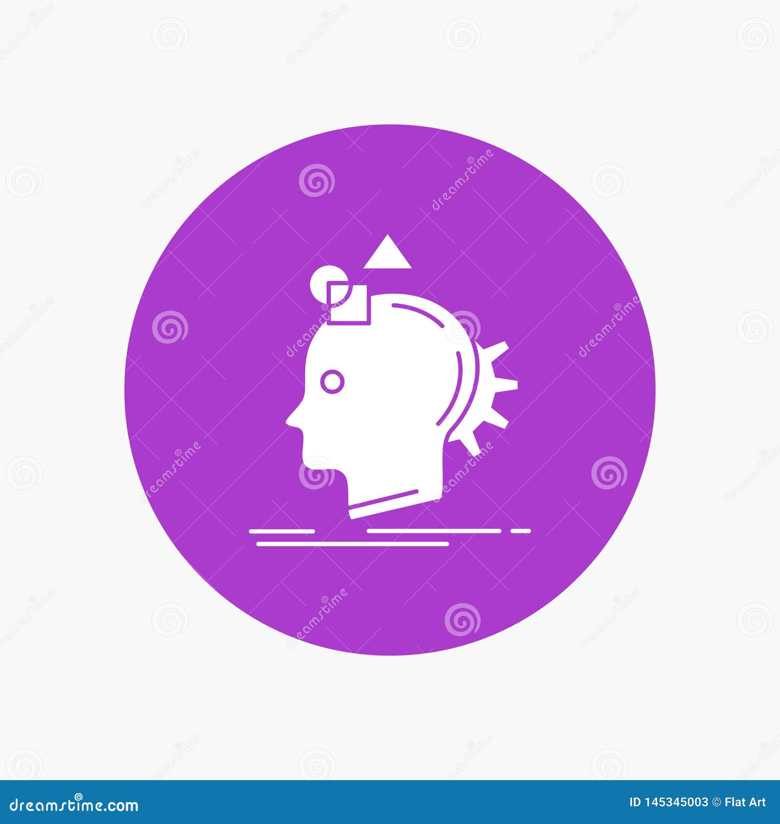 Imagination, Imaginative, Imagine, Idea, Process White Glyph Icon in ...