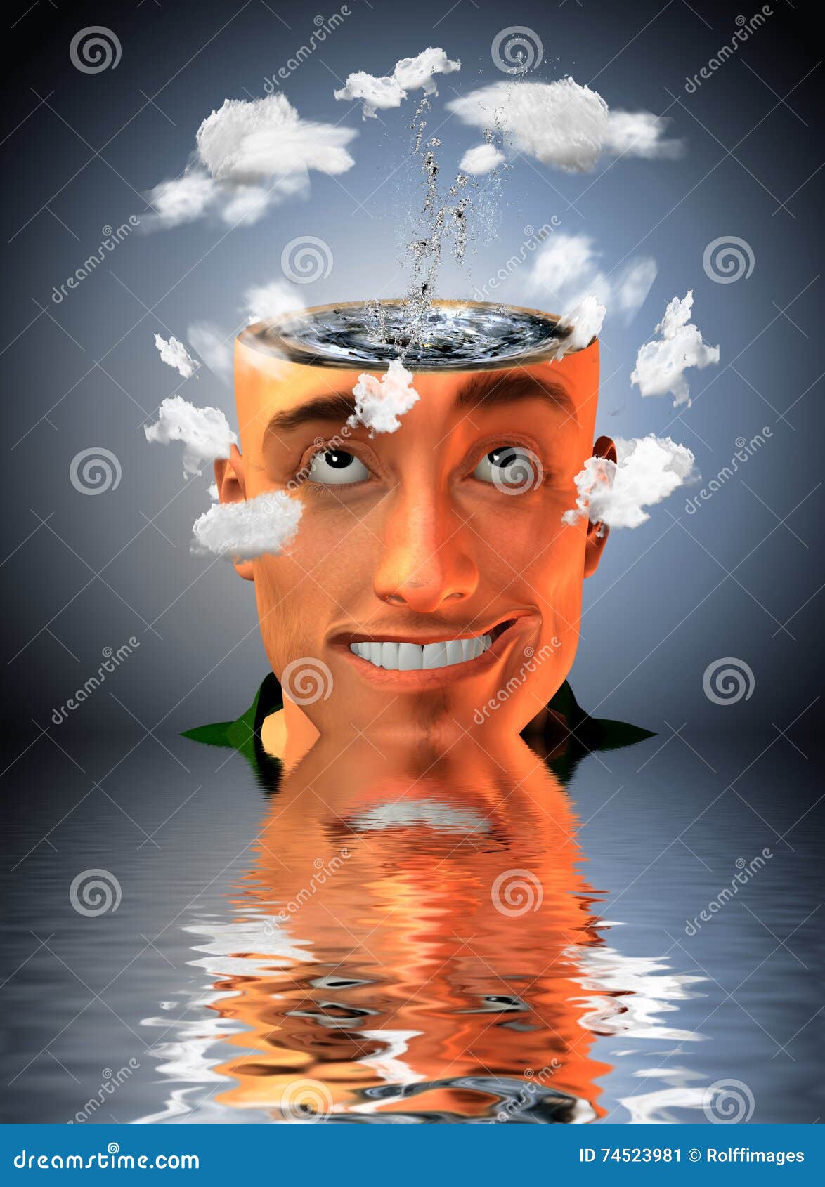Imagination stock illustration. Illustration of concept - 74523981