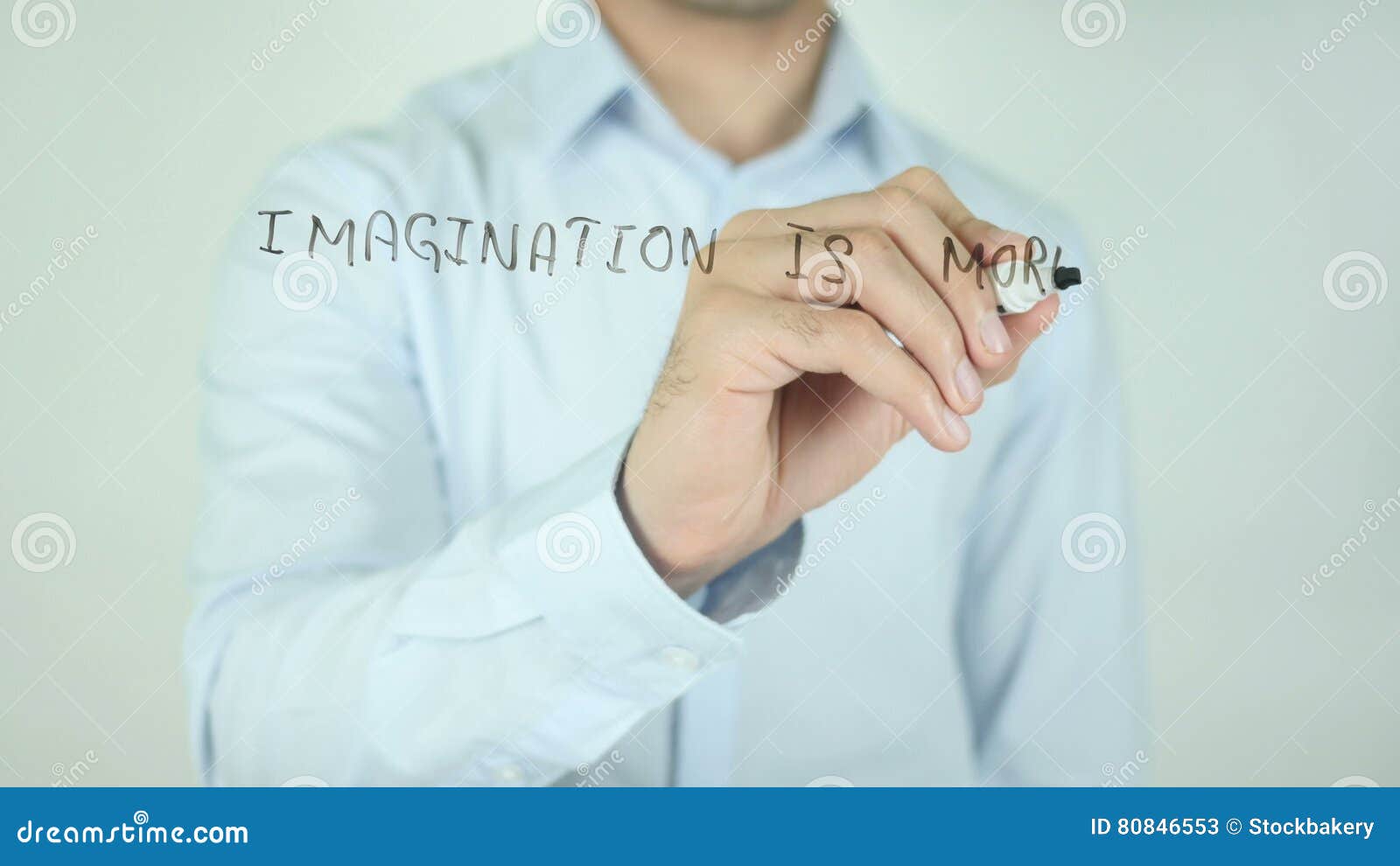 Imagination is More Important Than Knowledge, Writing on Transparent ...