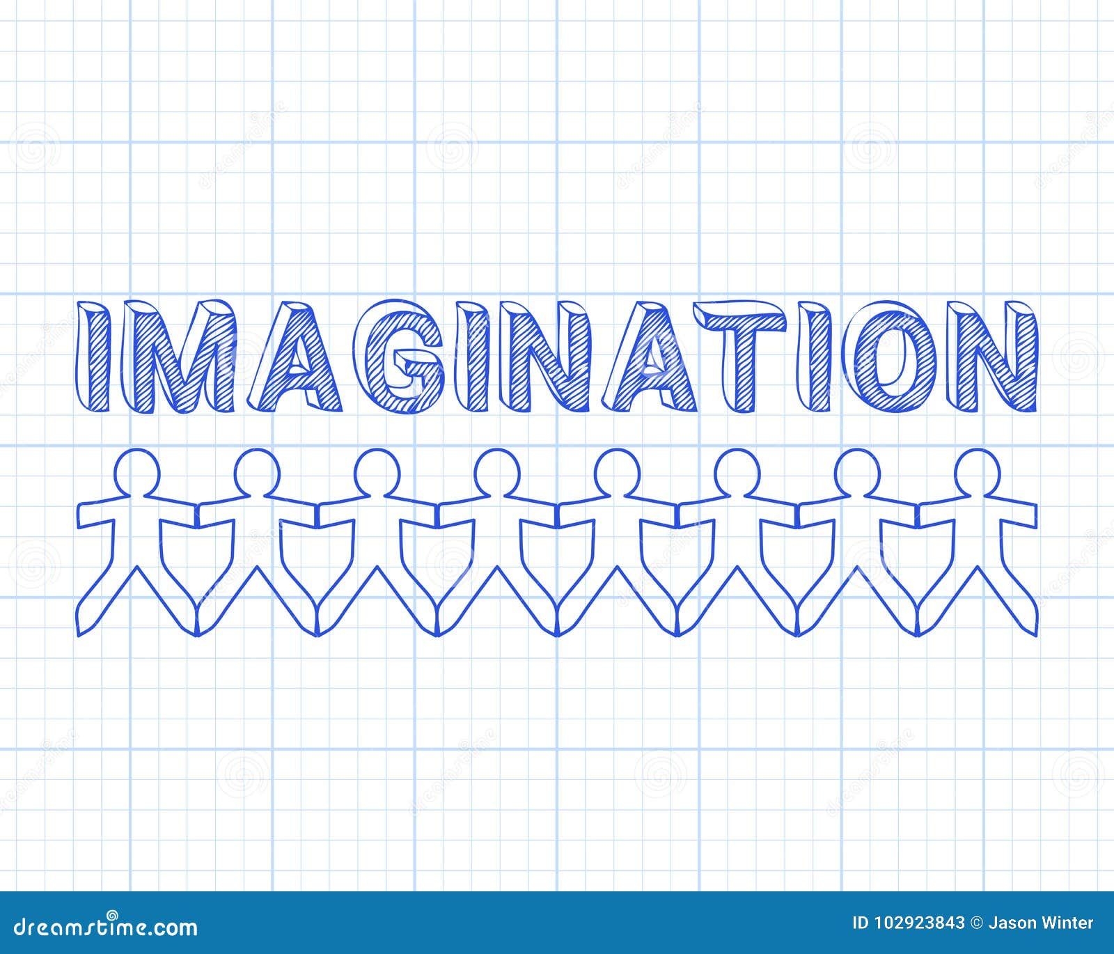 Imagination Graph Paper Vector Illustration | CartoonDealer.com #103918382