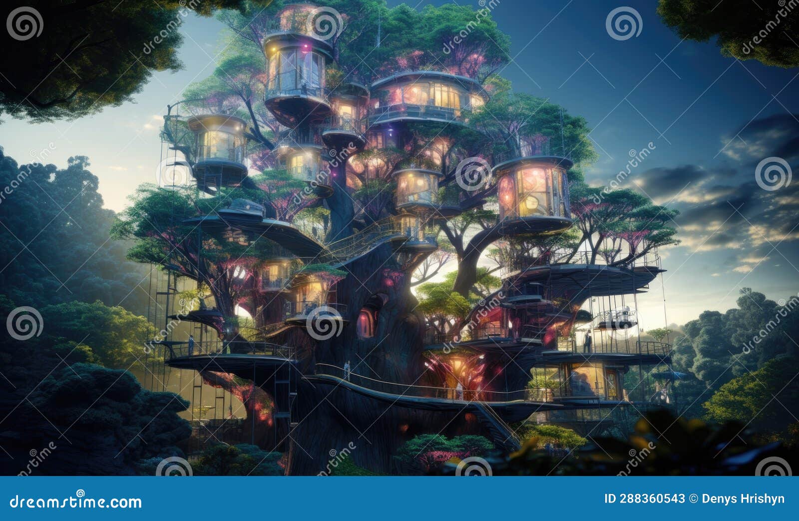 The Imagination Takes Flight with a Futuristic Sci-fi Treehouse, an ...
