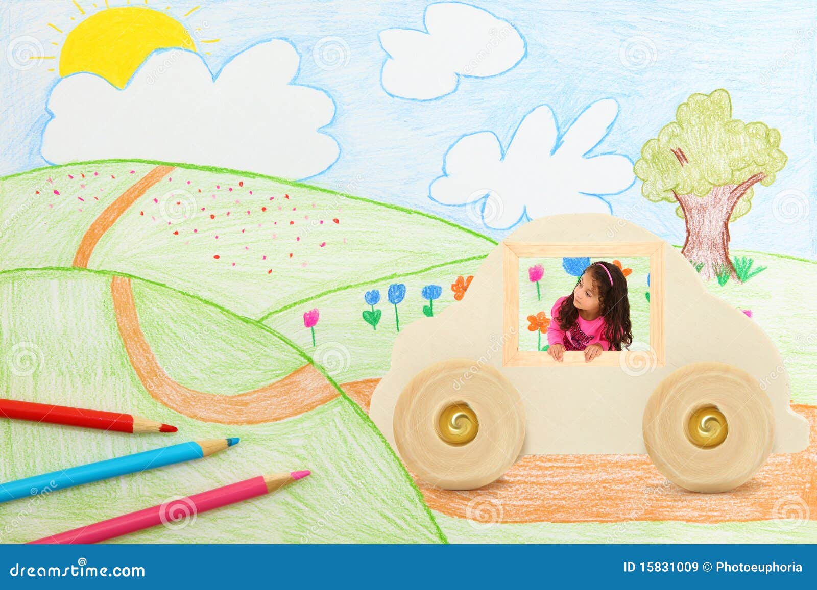 Imagination Transportation stock illustration. Illustration of happy ...