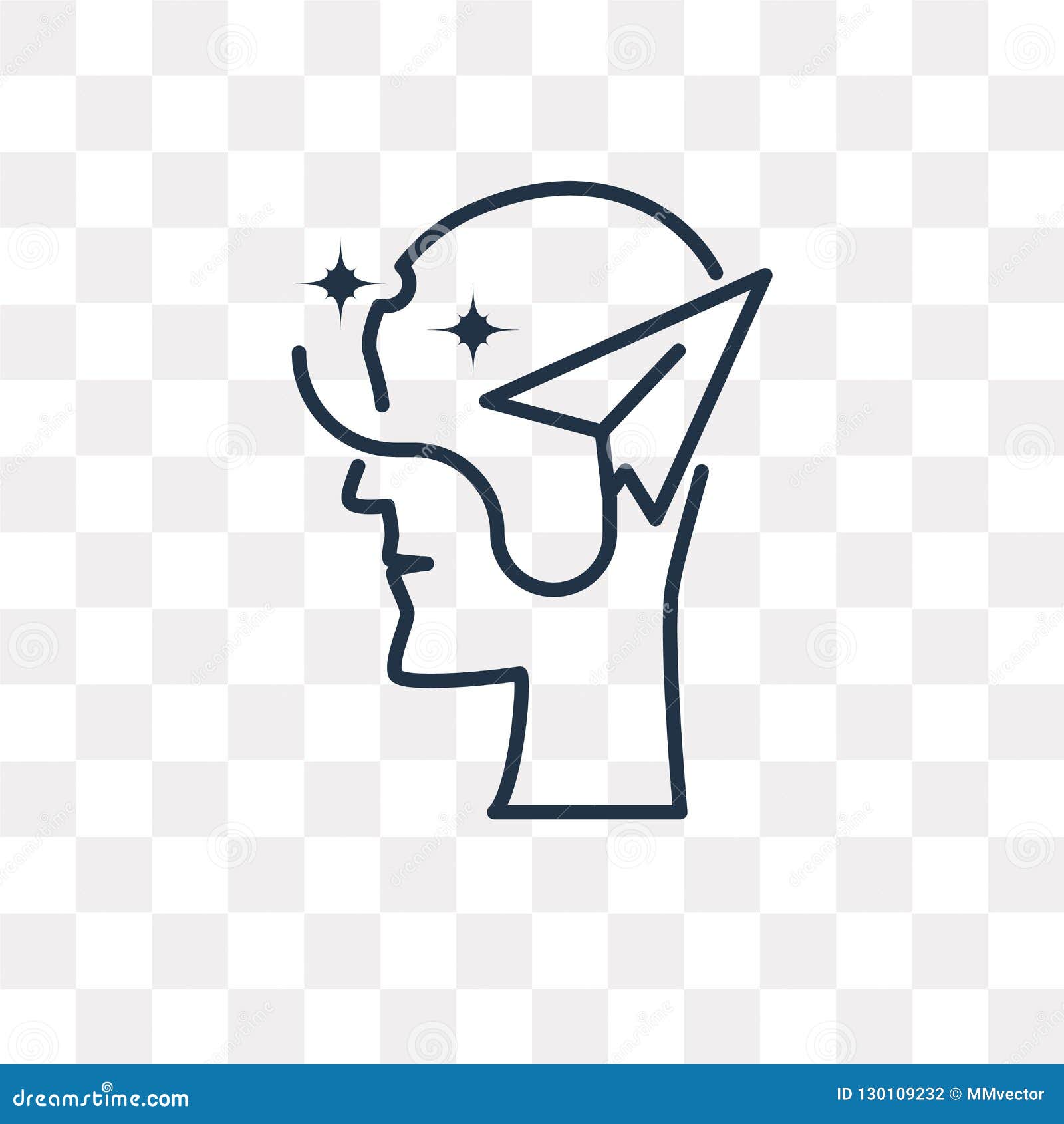 Imagination Vector Icon Isolated on Transparent Background, Line Stock ...