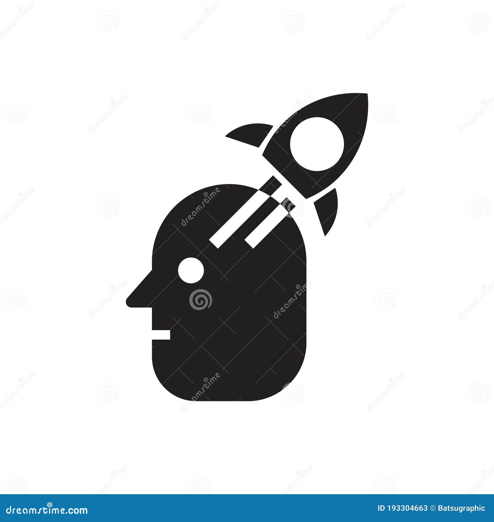 Imagination Vector Icon Logo Design Stock Vector - Illustration of ...