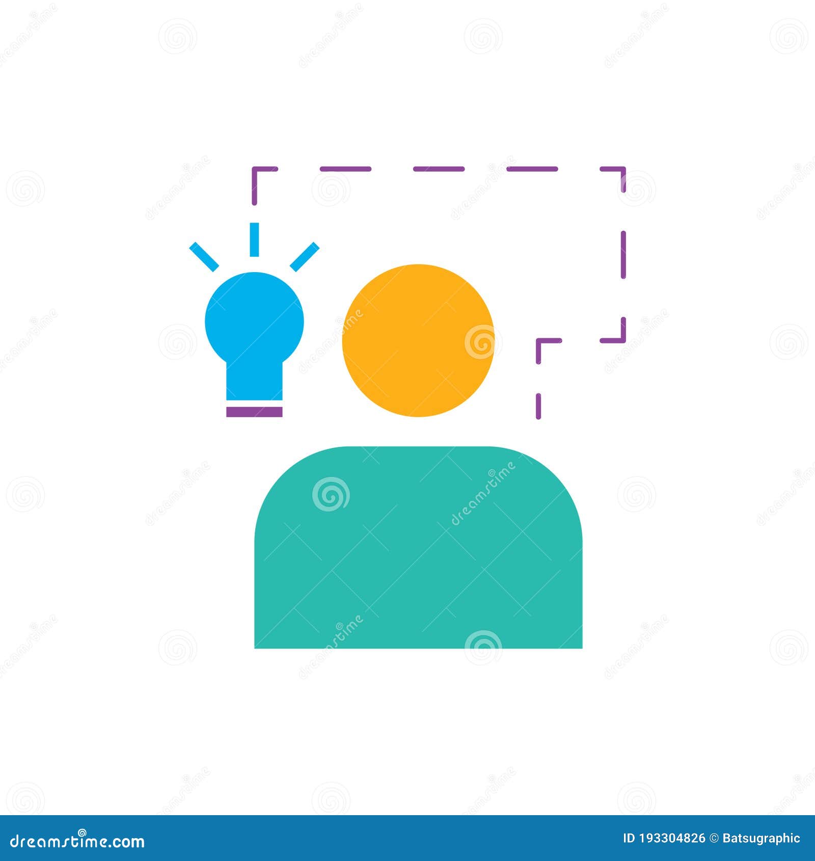 Imagination Vector Icon Logo Design Stock Vector - Illustration of ...