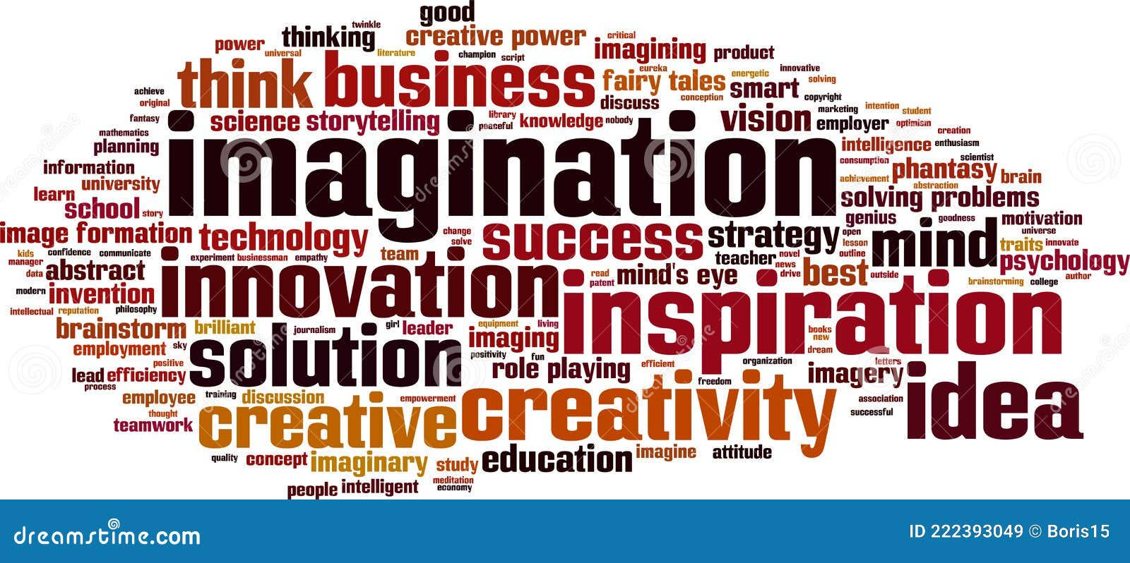 Imagination word cloud stock vector. Illustration of intelligence ...