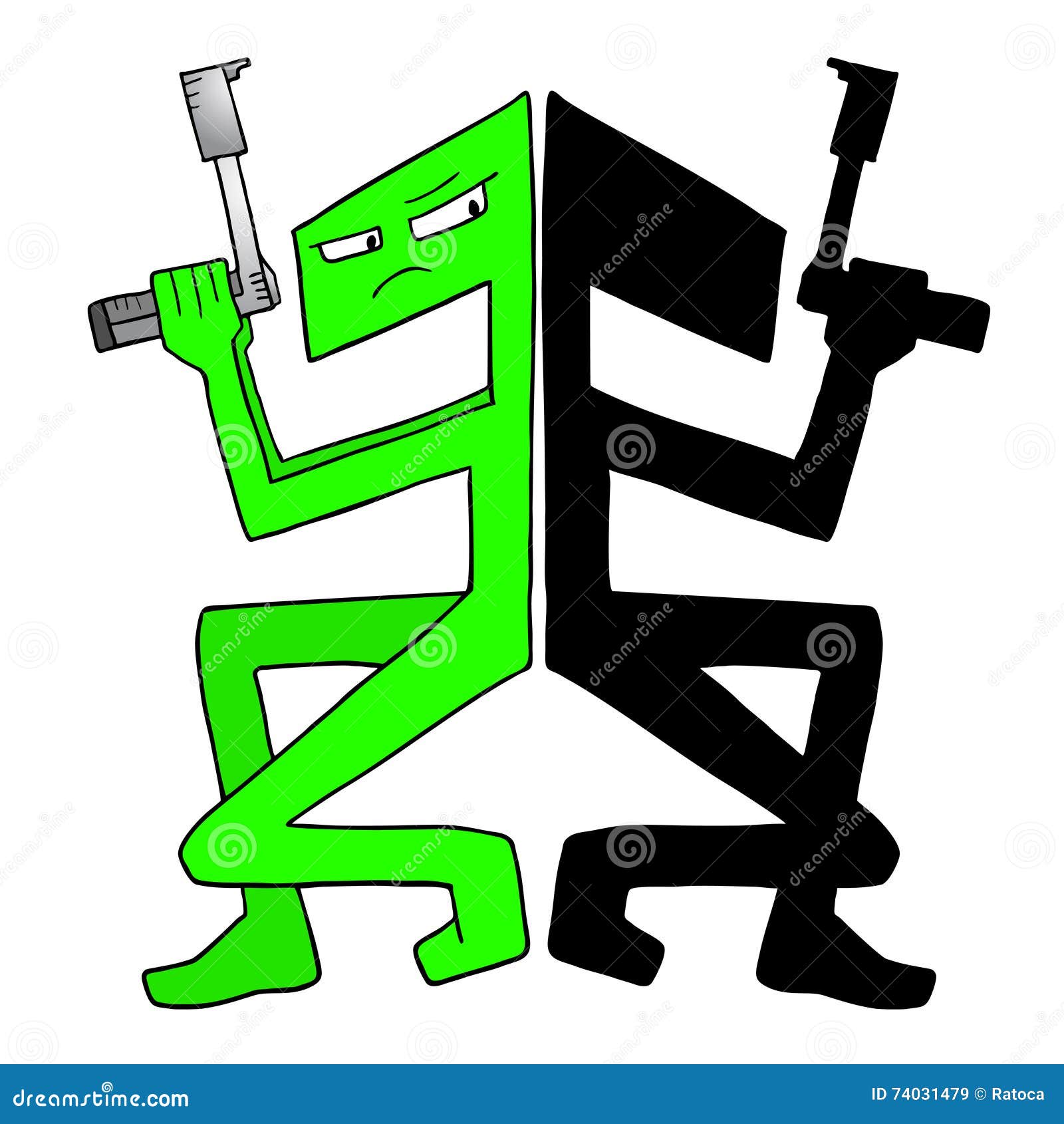 Imaginative army puppet stock vector. Illustration of pose - 74031479