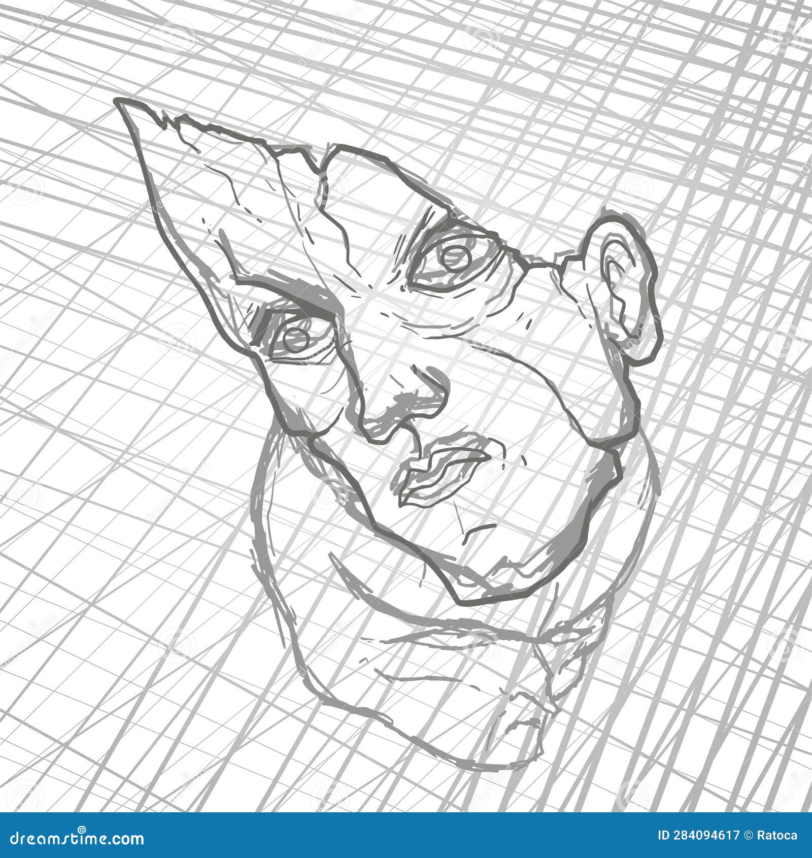 Imaginative Broken Head Illustration Stock Vector - Illustration of ...