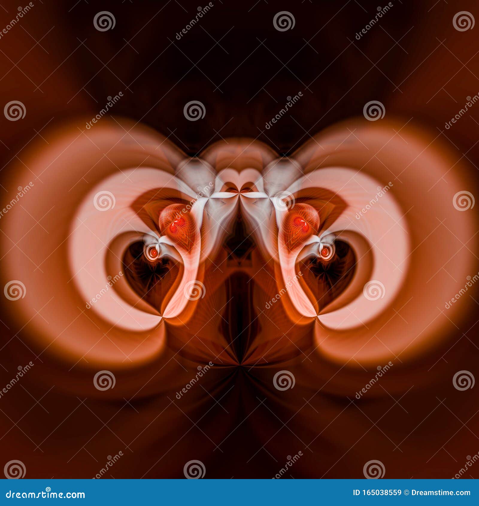 Imaginative Colored Abstract Faces, Eyes As a Twirl Illustration Stock ...