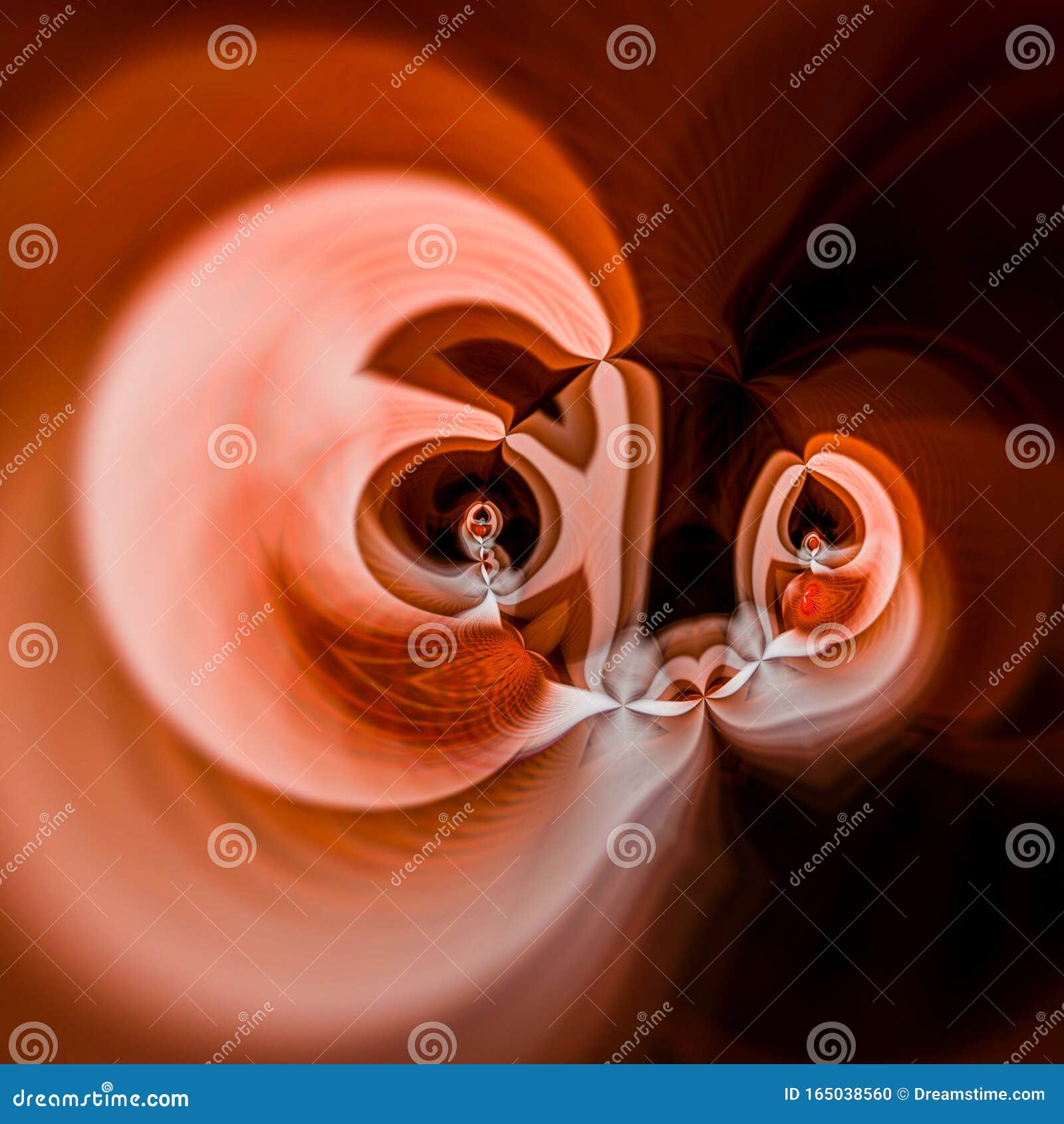 Imaginative Colored Abstract Faces, Eyes As a Twirl Illustration Stock ...