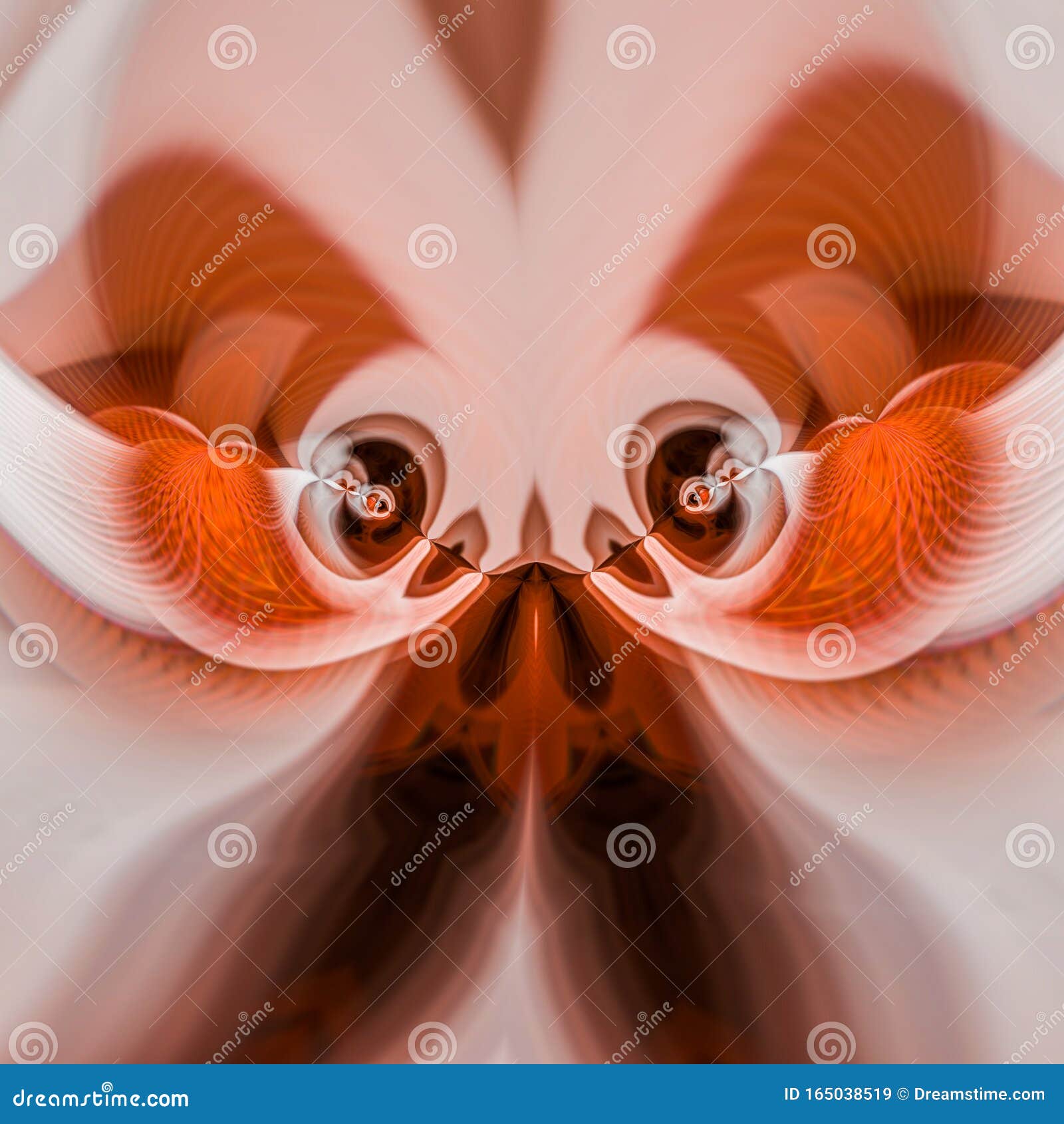 Imaginative Colored Abstract Faces, Eyes As a Twirl Illustration Stock ...