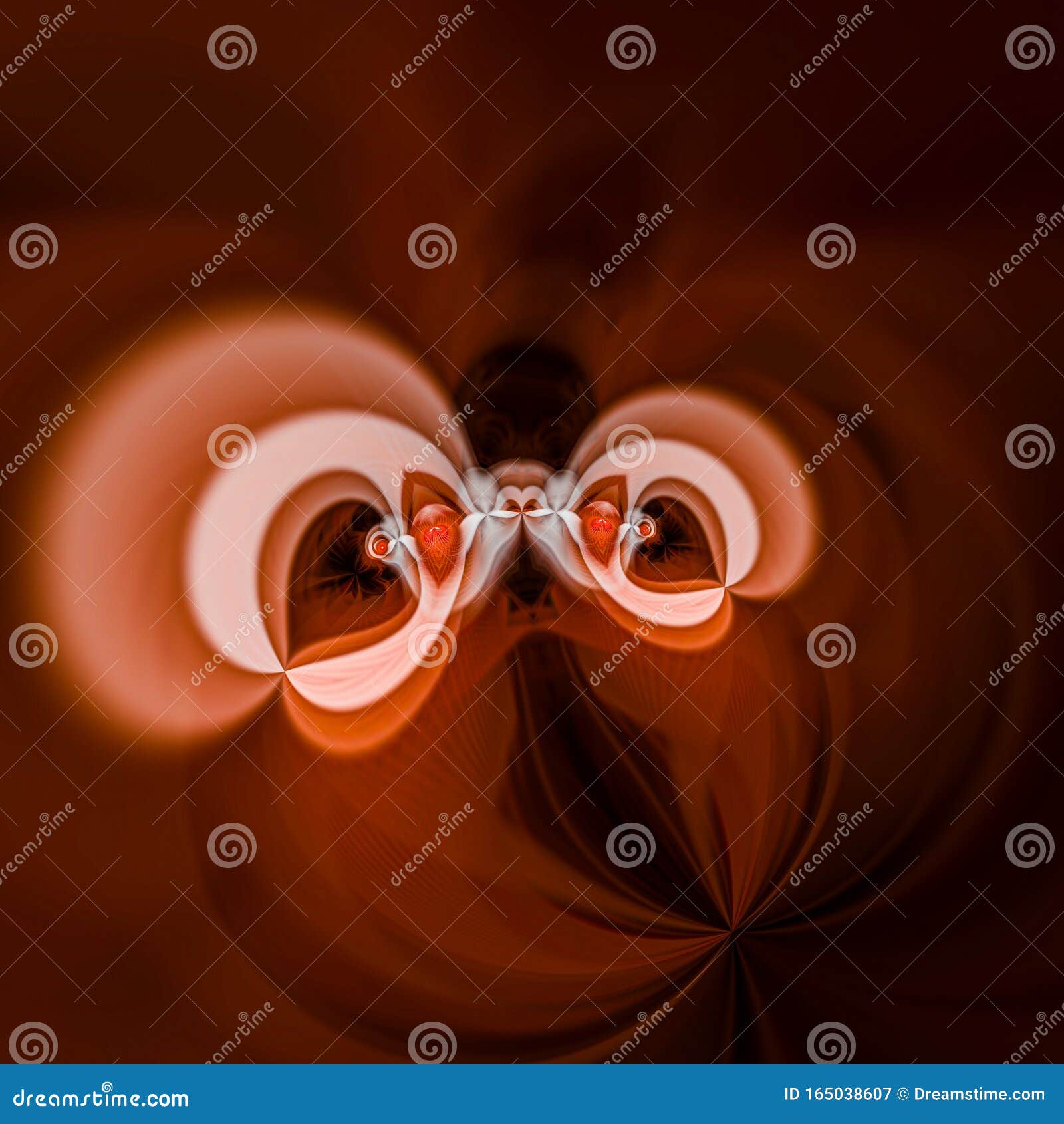 Imaginative Colored Abstract Faces, Eyes As a Twirl Illustration Stock ...