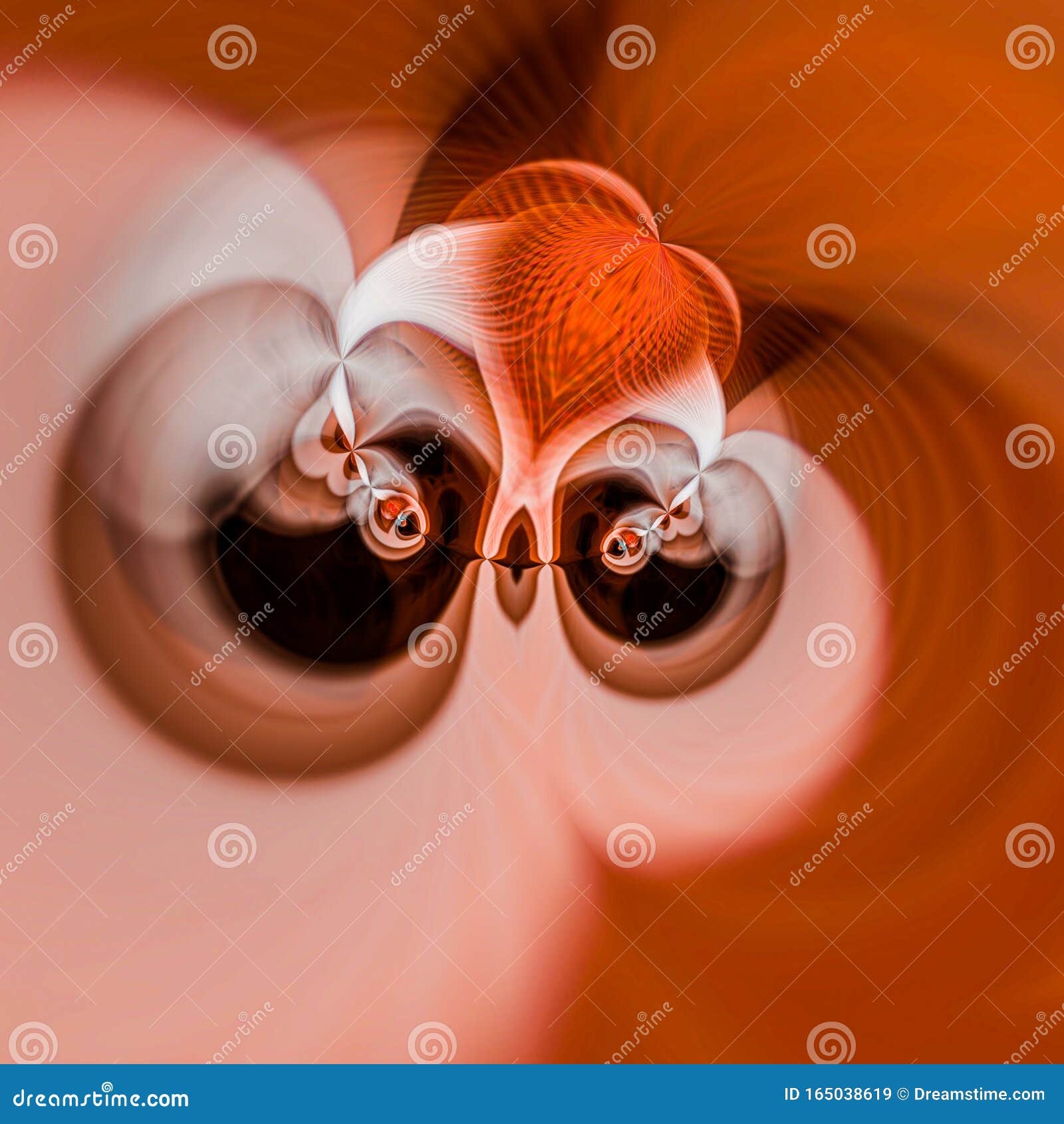 Imaginative Colored Abstract Faces, Eyes As a Twirl Illustration Stock ...