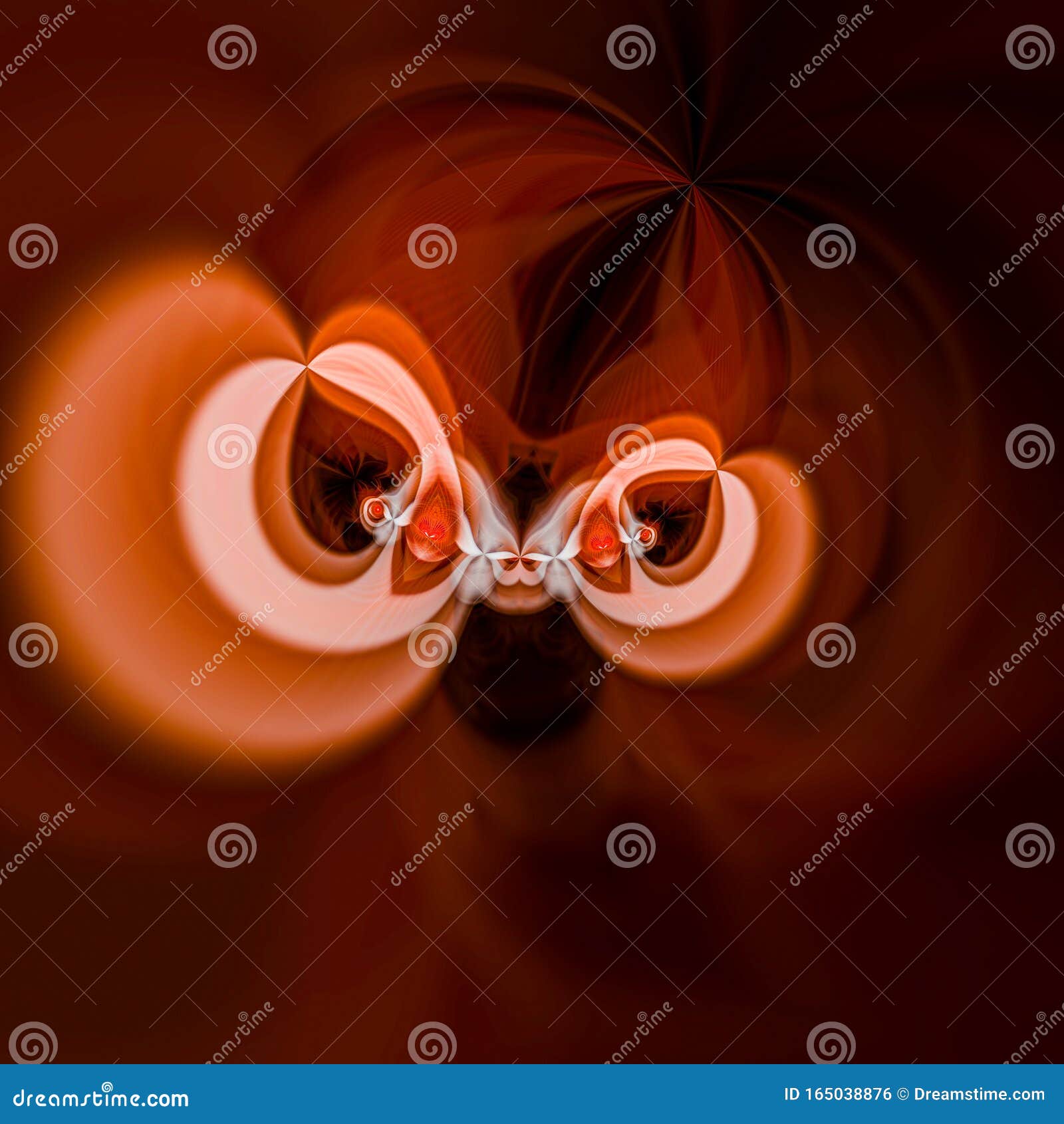 Imaginative Colored Abstract Faces, Eyes As a Twirl Illustration Stock ...