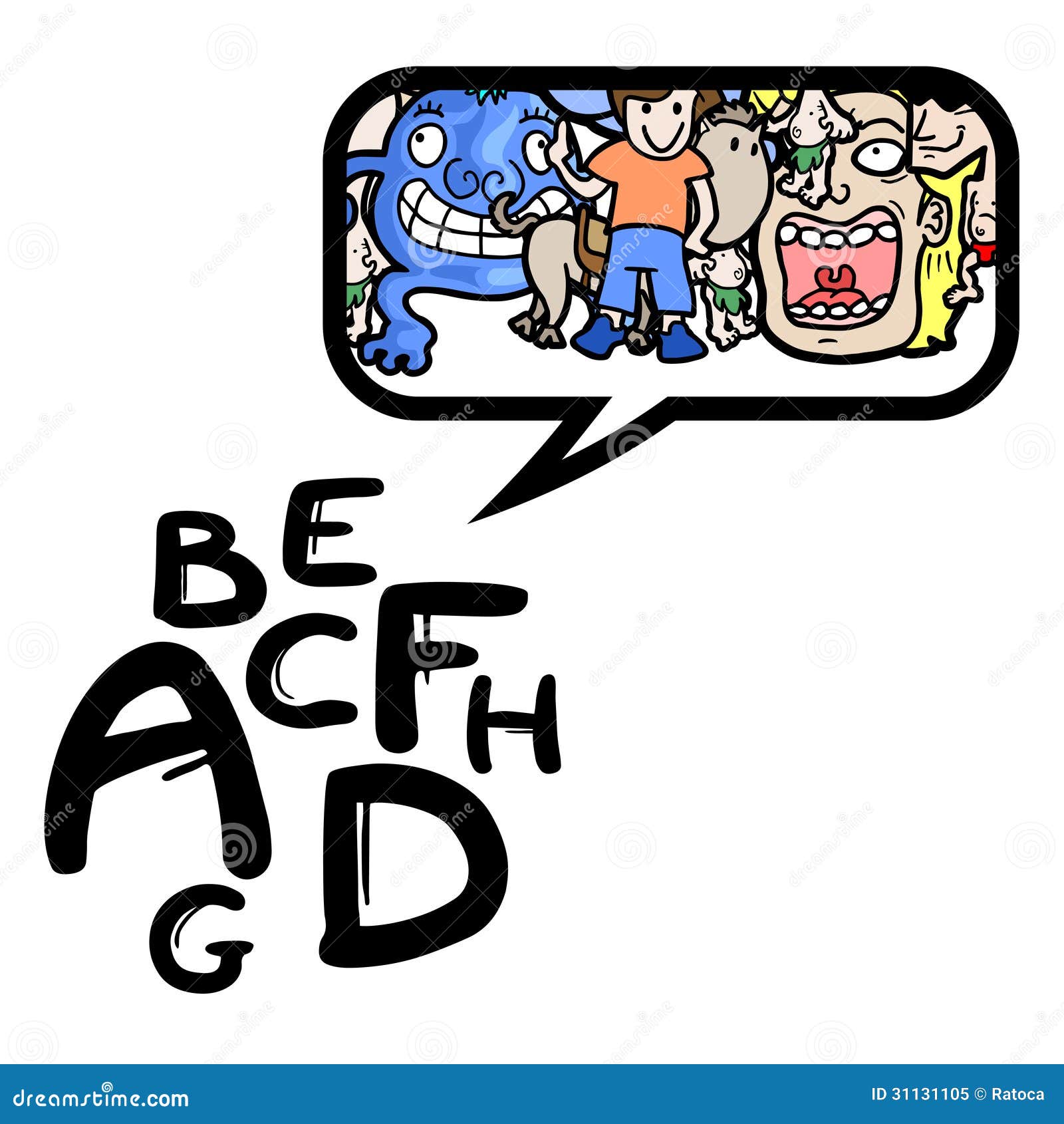 Imaginative comic symbol stock vector. Illustration of design - 31131105