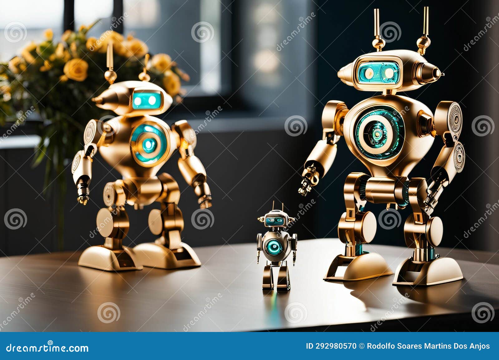 An Imaginative Composition of Intricate Metallic Designs Stock ...