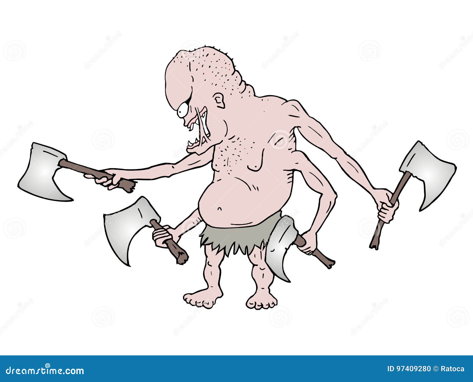 Imaginative creature draw stock vector. Illustration of comic - 97409280