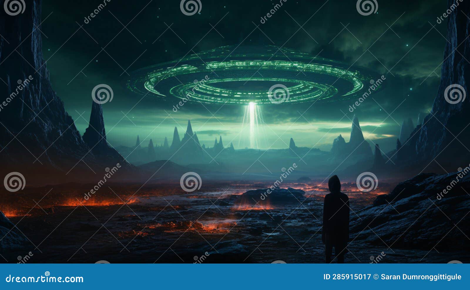 Imaginative Depiction of an Advanced Alien Civilization on a Distant ...