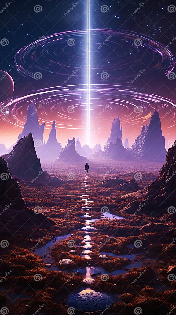 Imaginative Depiction of an Advanced Alien Civilization on a Distant ...