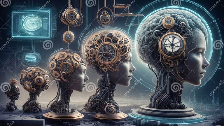 An Imaginative Depiction Featuring an Array of Intricate Clockwork ...