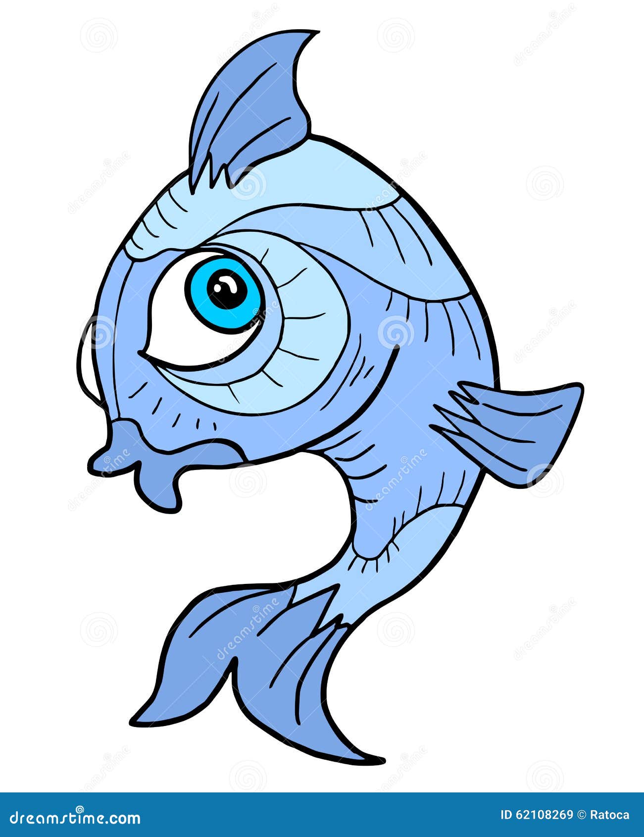 Imaginative fish stock vector. Illustration of fish, original - 62108269