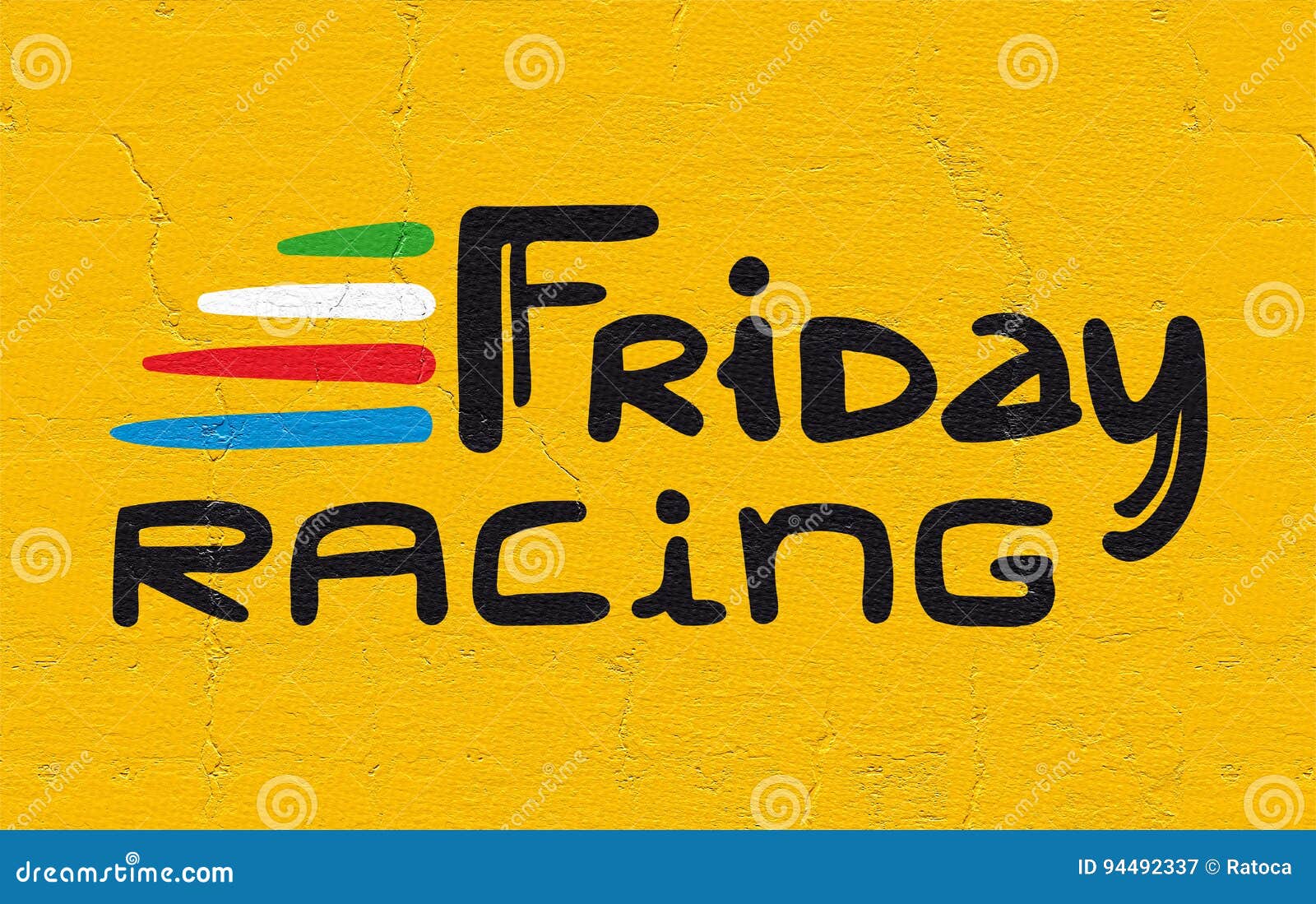 Imaginative Friday Racing Symbol Stock Illustration - Illustration of ...