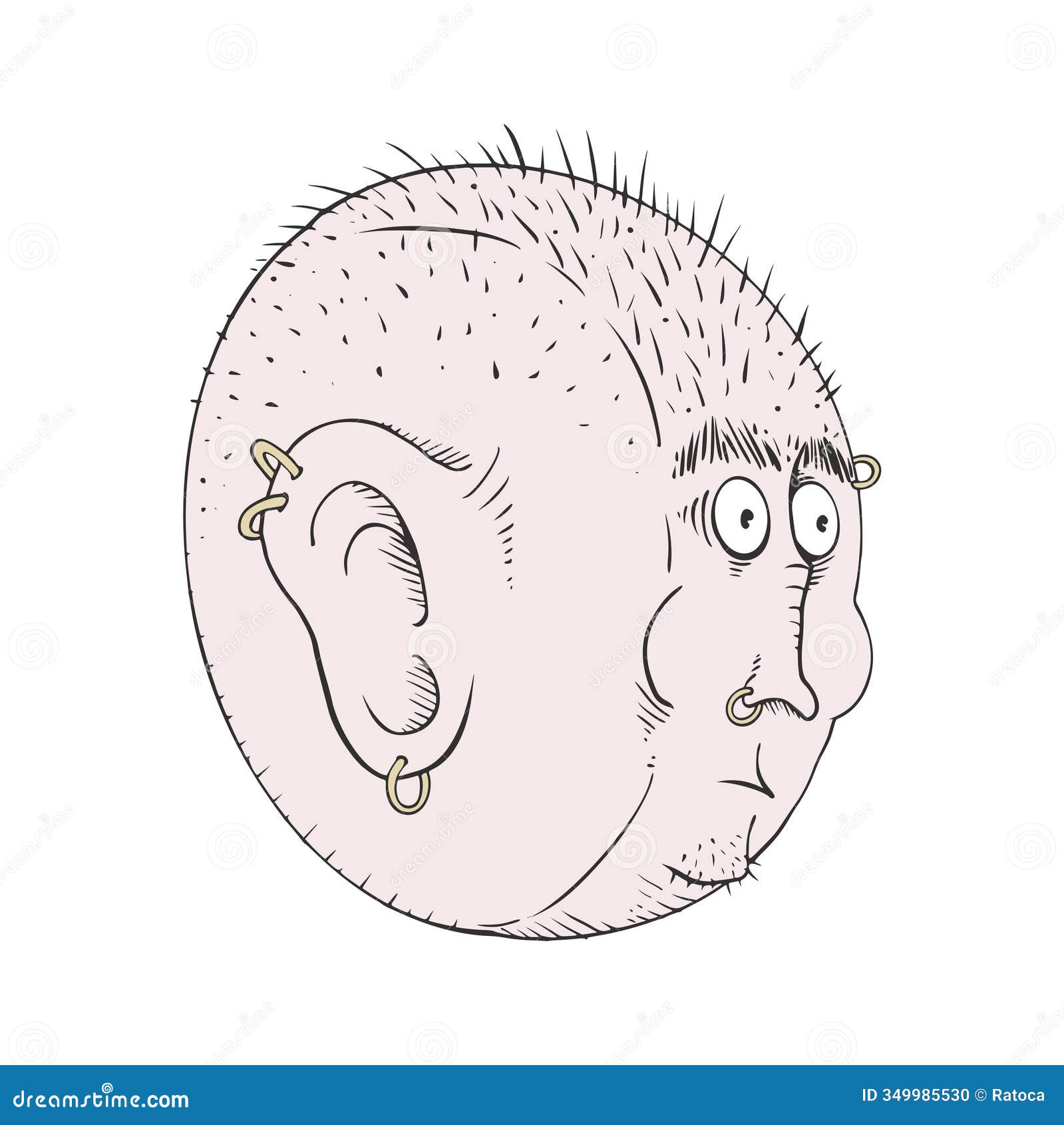 Imaginative Head Draw Vector Illustration | CartoonDealer.com #327581054