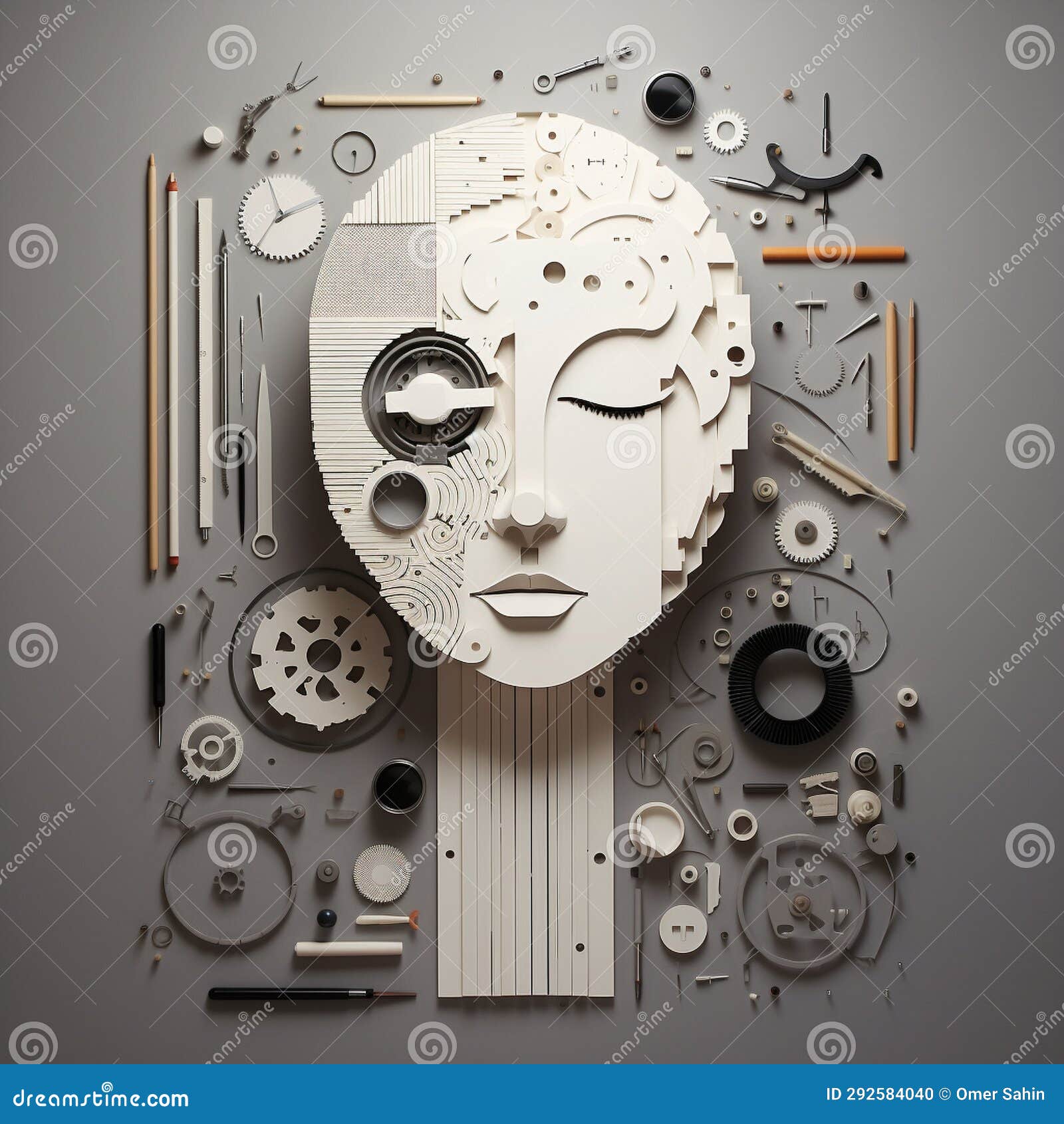 Imaginative and Innovative DIY Tool in Minimalist Style Stock Photo ...