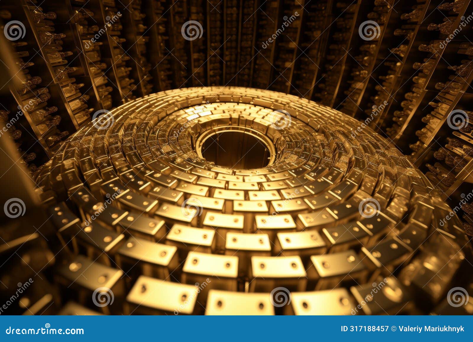 An Imaginative Representation of a Generic Gold Reserve Vault with ...
